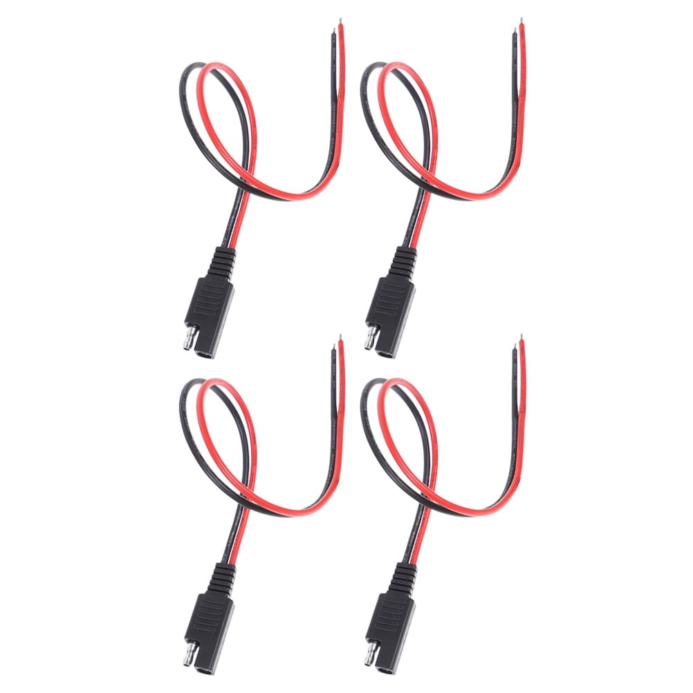 FRCOLOR 4pcs Sae To Terminal Connector Female Spade With Insulated Tube ...