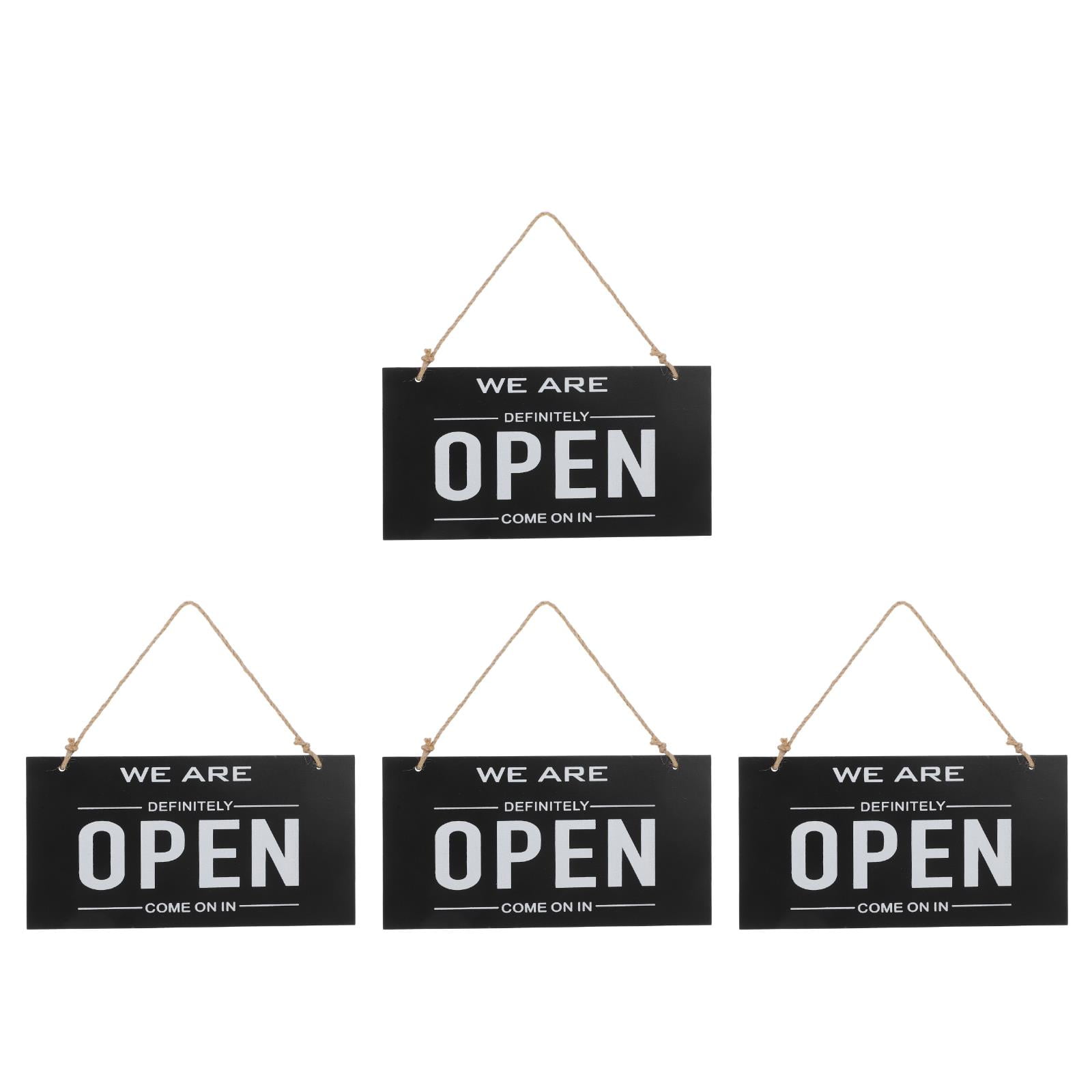 FRCOLOR 4pcs Shop Open Sign Closed Signs For Business Open Sign For ...