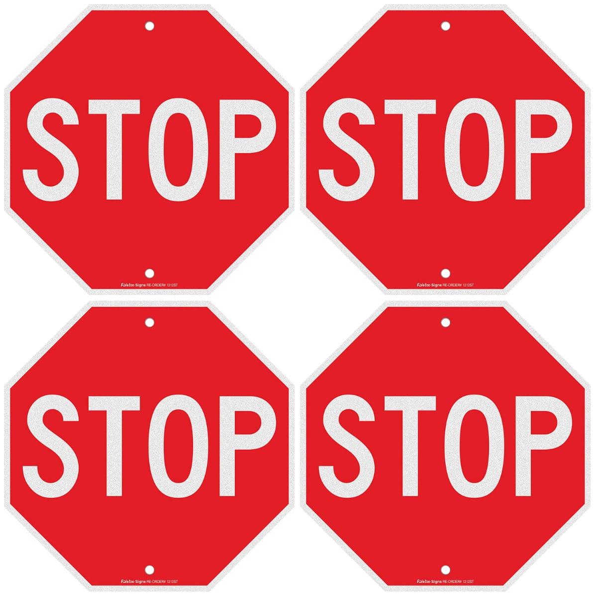 FRCOLOR 4pcs Simple Sign Board Warning STOP Sign Practical Traffic Stop ...