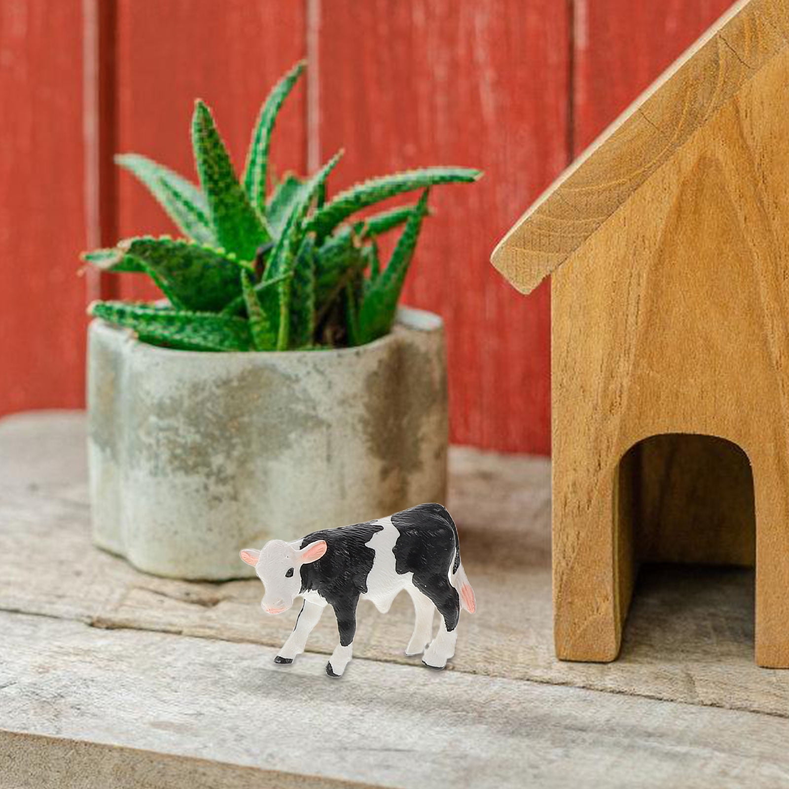 FRCOLOR 4pcs Simulation Cow And Calf Toy For Kids Realistic Farm Animal ...