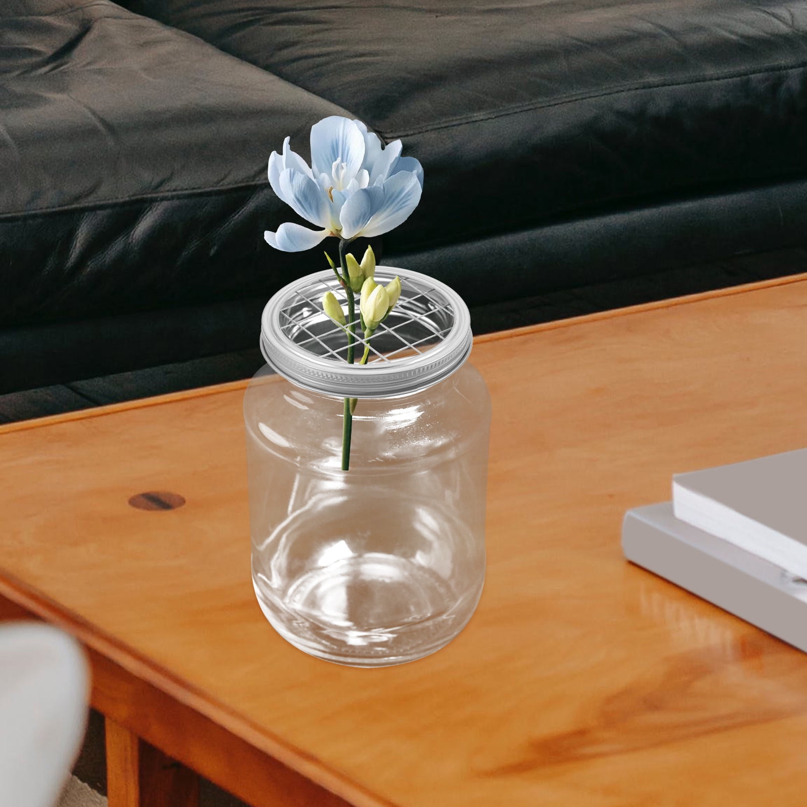 FRCOLOR Stainless Steel Flower Frog Insert Lid for Wide Mouth Jars ...