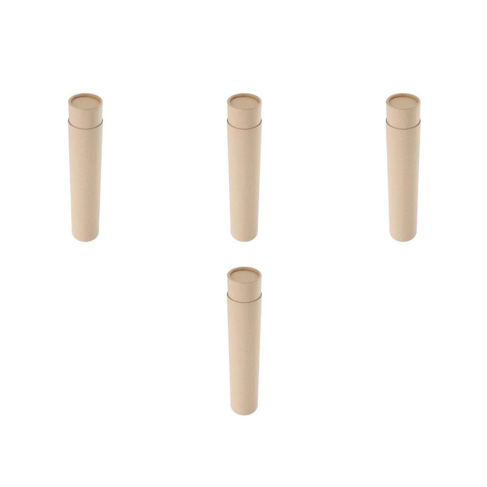 FRCOLOR 4pcs Telescoping Poster Tube Kraft Paper Japanese Scroll Holder ...