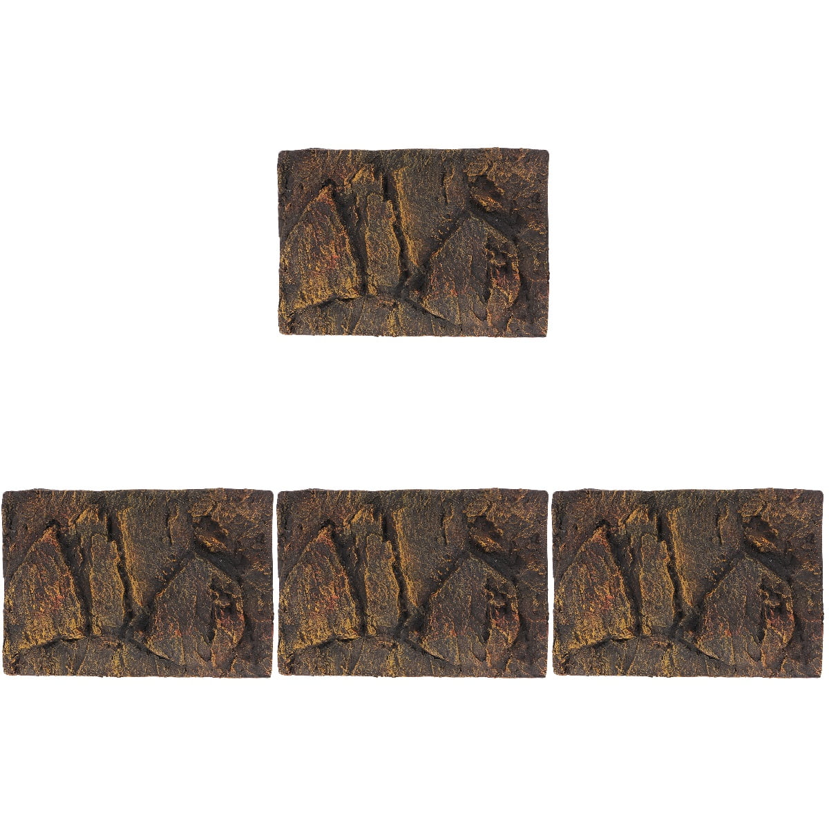 FRCOLOR 4pcs Terrarium Background, Reptile Terrarium Decoration 3D ...