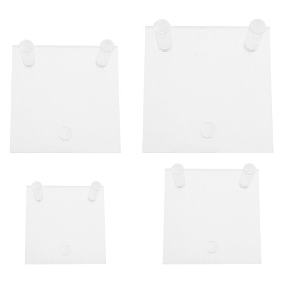 FRCOLOR 4pcs Three-Peg Acrylic Display Stands Stone Display Stands ...