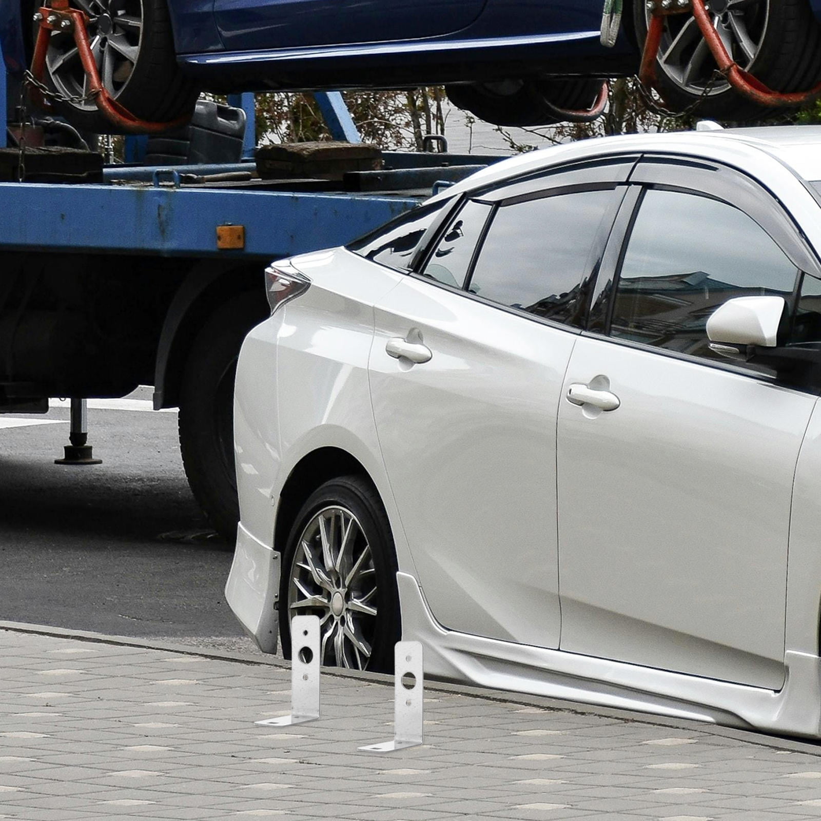 FRCOLOR 4pcs Trailer Tail Light Brackets, Galvanized Steel Tail Lights ...