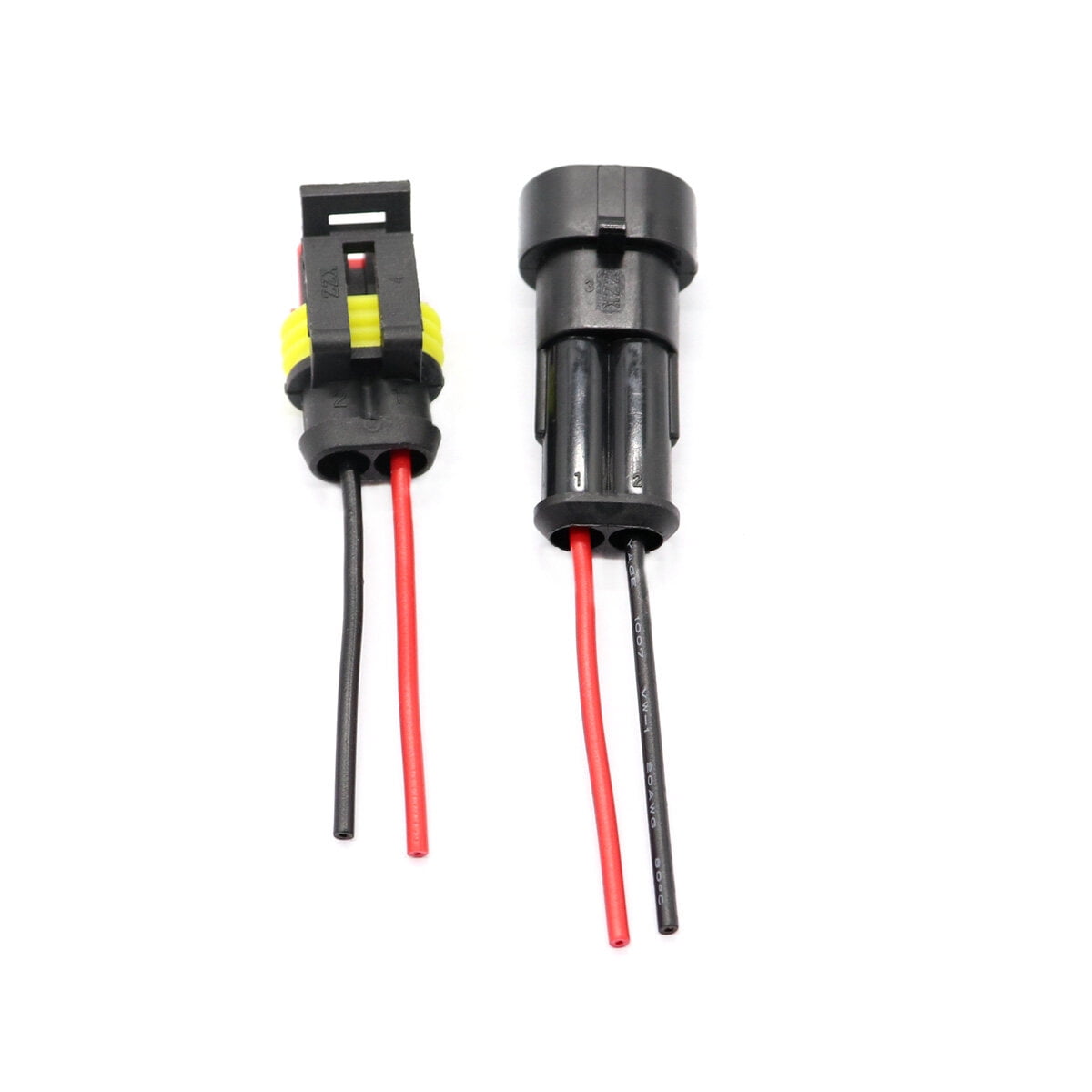 FRCOLOR 5 Pairs 2-Pin IP67 Waterproof Electrical Wire Terminal ...