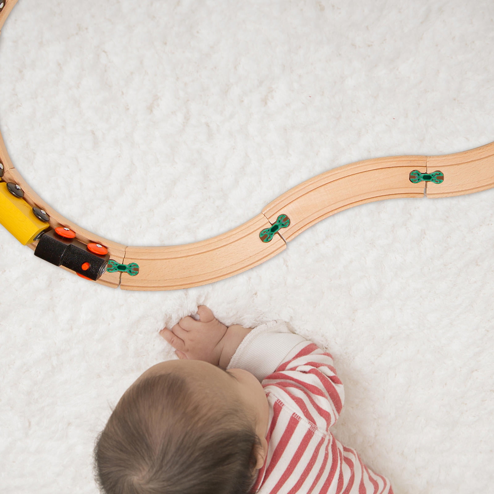 FRCOLOR 5 Pcs Buckle Model DIY Train Track Connector Adaptors Beige ...