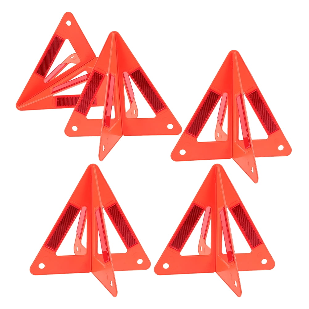 FRCOLOR 5 Pcs Car Warning Sign Folding Signs Racks Triangle Accessories ...