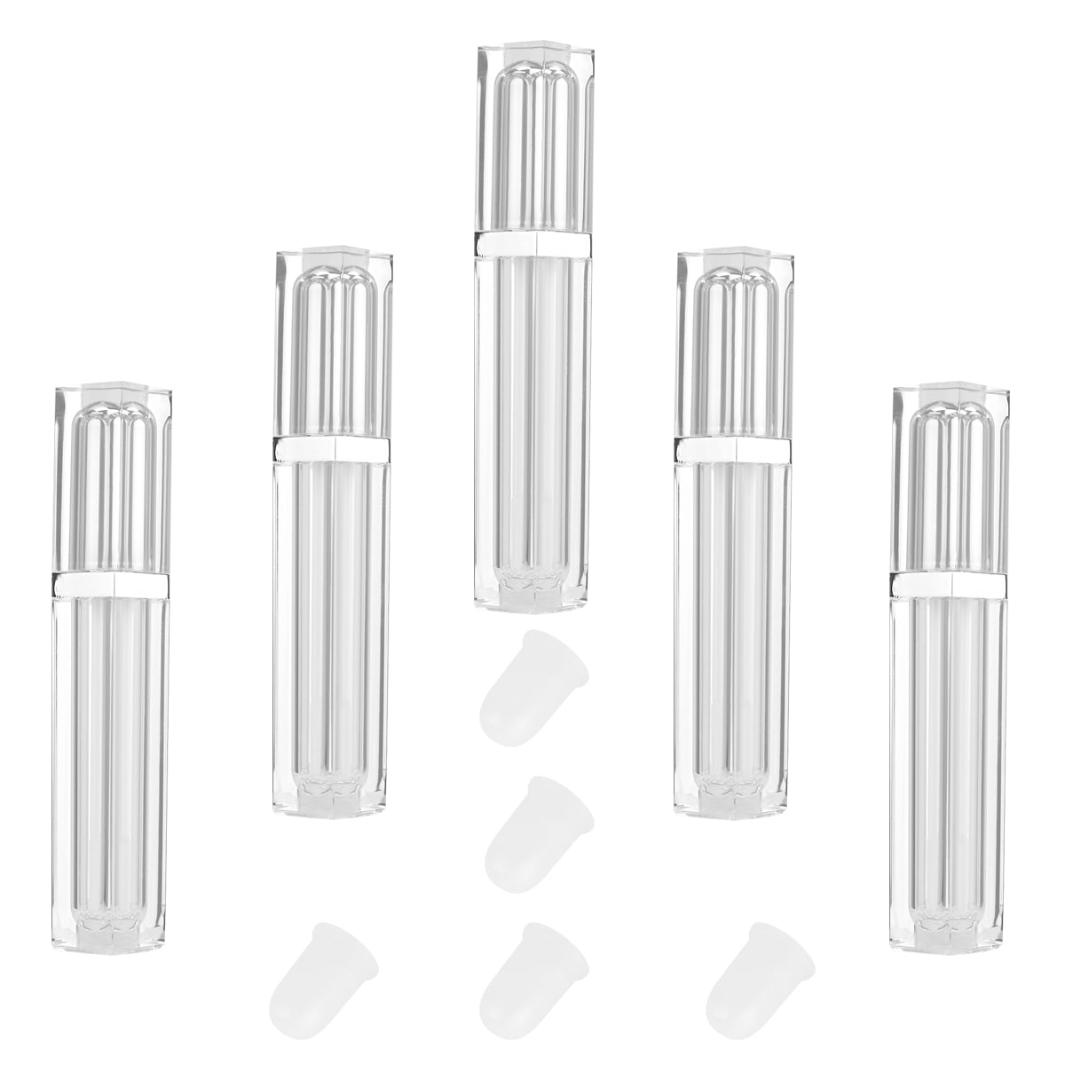 FRCOLOR 5 Pcs Lip Gloss Bottles Empty Tube Oil Containers Cosmetic ...