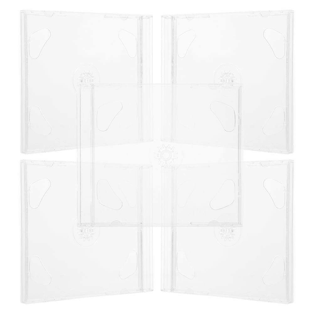 FRCOLOR 5 Pcs Transparent CD Holders Portable CD Storage Cases ...