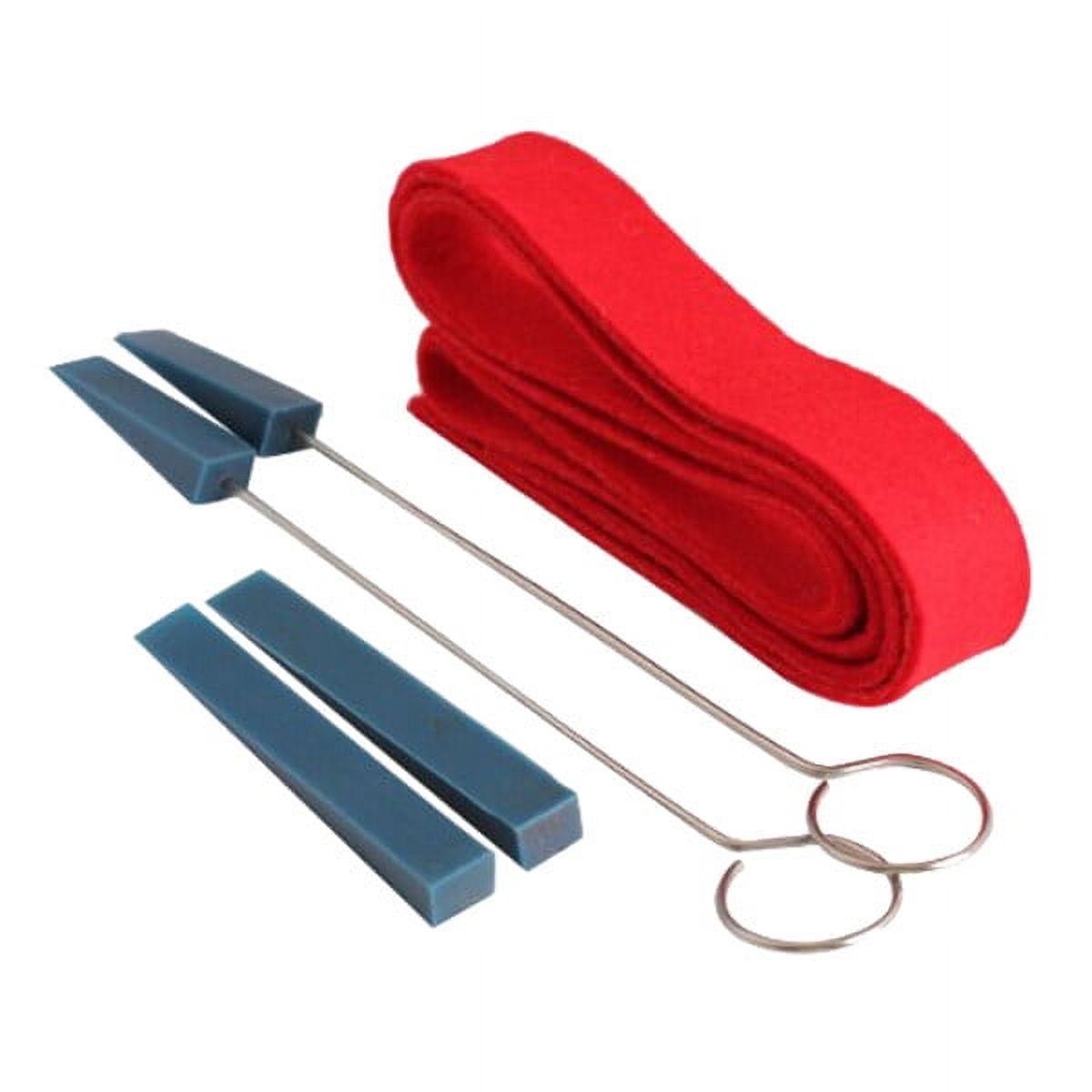 FRCOLOR 5 Piece Piano Tuning Tool Set in Red Metal and Rubber for ...