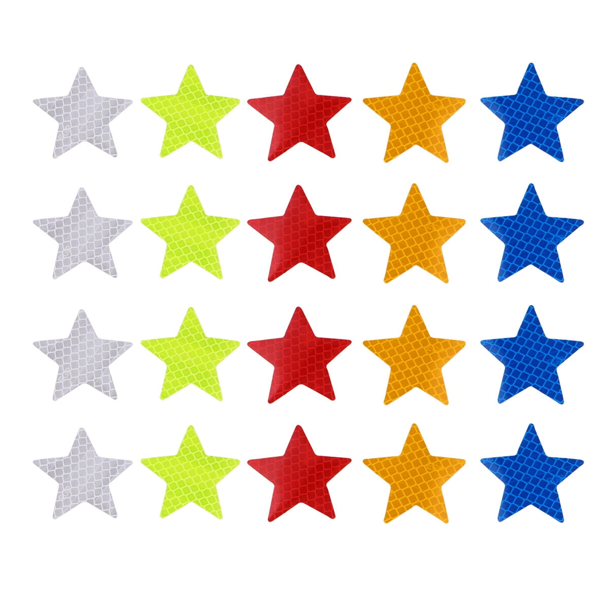 FRCOLOR 5 Set 30pcs Night Reflector Stickers Creative Reflective Paste ...