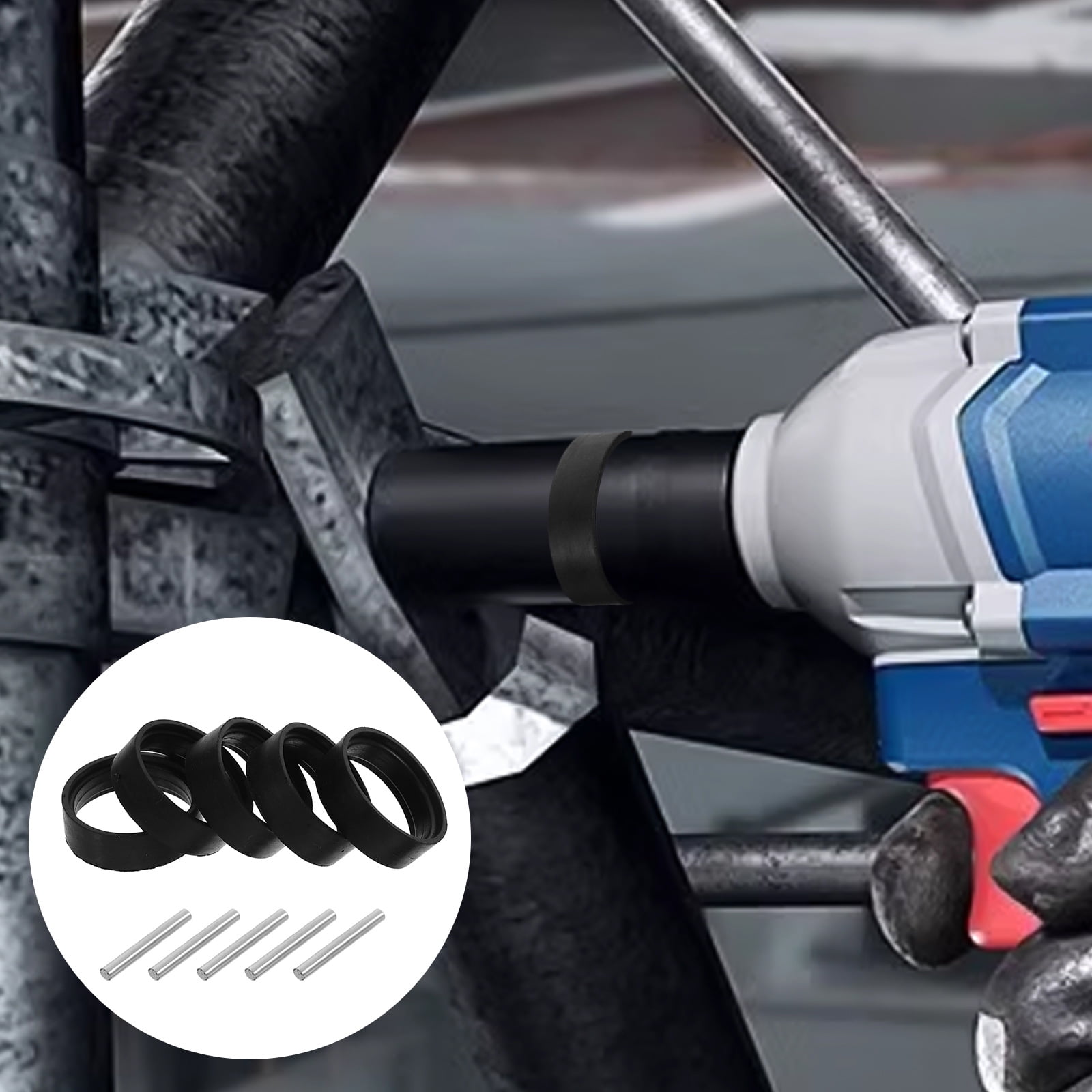 FRCOLOR 5 Sets Impact Wrench and Rings Socket Retainer Gasket - Walmart.com