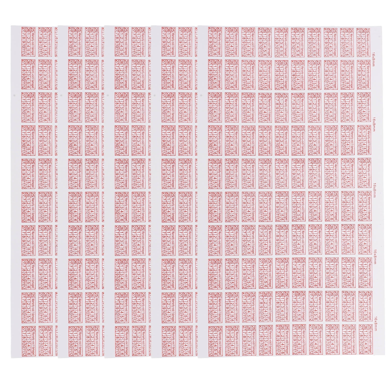 FRCOLOR 5 Sheets Broken Damage Stickers Tamper Evident Labels For ...