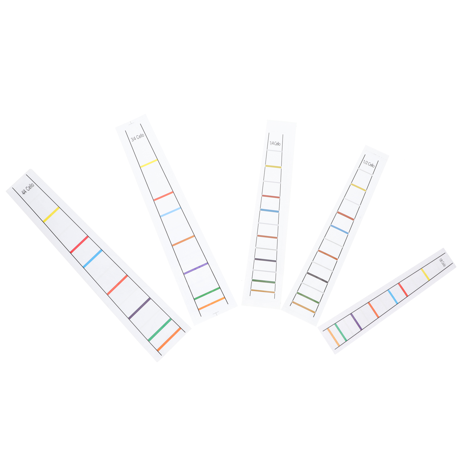 FRCOLOR 5 Sheets Practical Cello Scales Cello Notes Stickers for ...