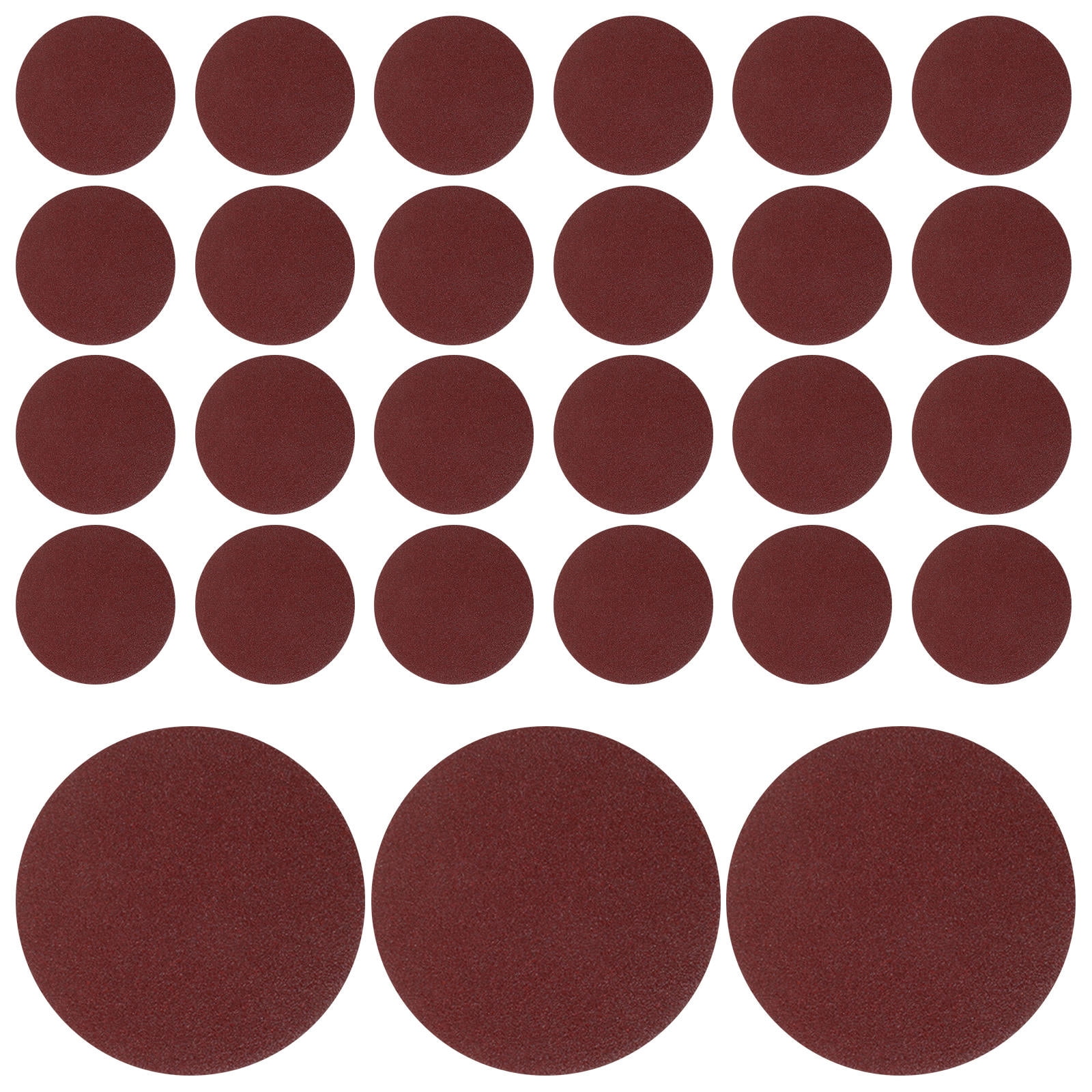 FRCOLOR 50 Pcs Dry Sanding Discs Abrasive Round Sandpaper Flocked ...