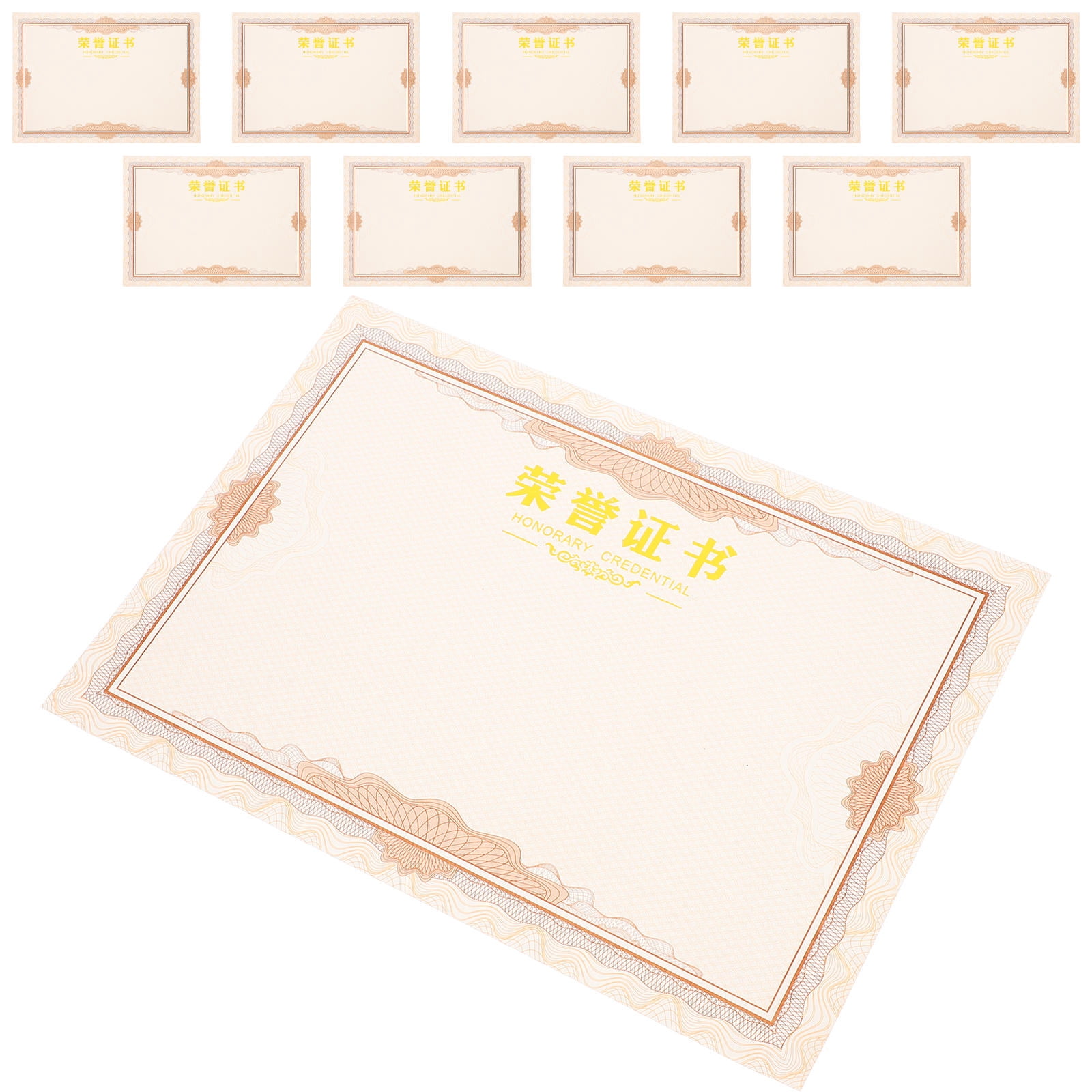 FRCOLOR 50 Pcs High School Diploma Paper Blank Certificates Beige ...