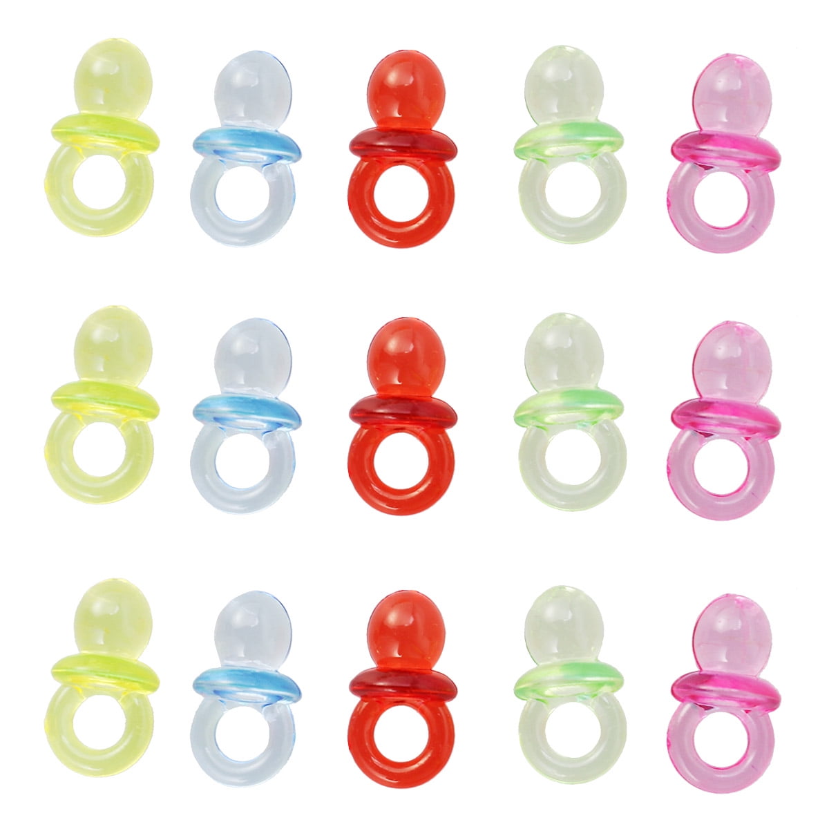 FRCOLOR 50 Pcs Mixed Acrylic Plastic Small Baby Pacifiers for Baby ...