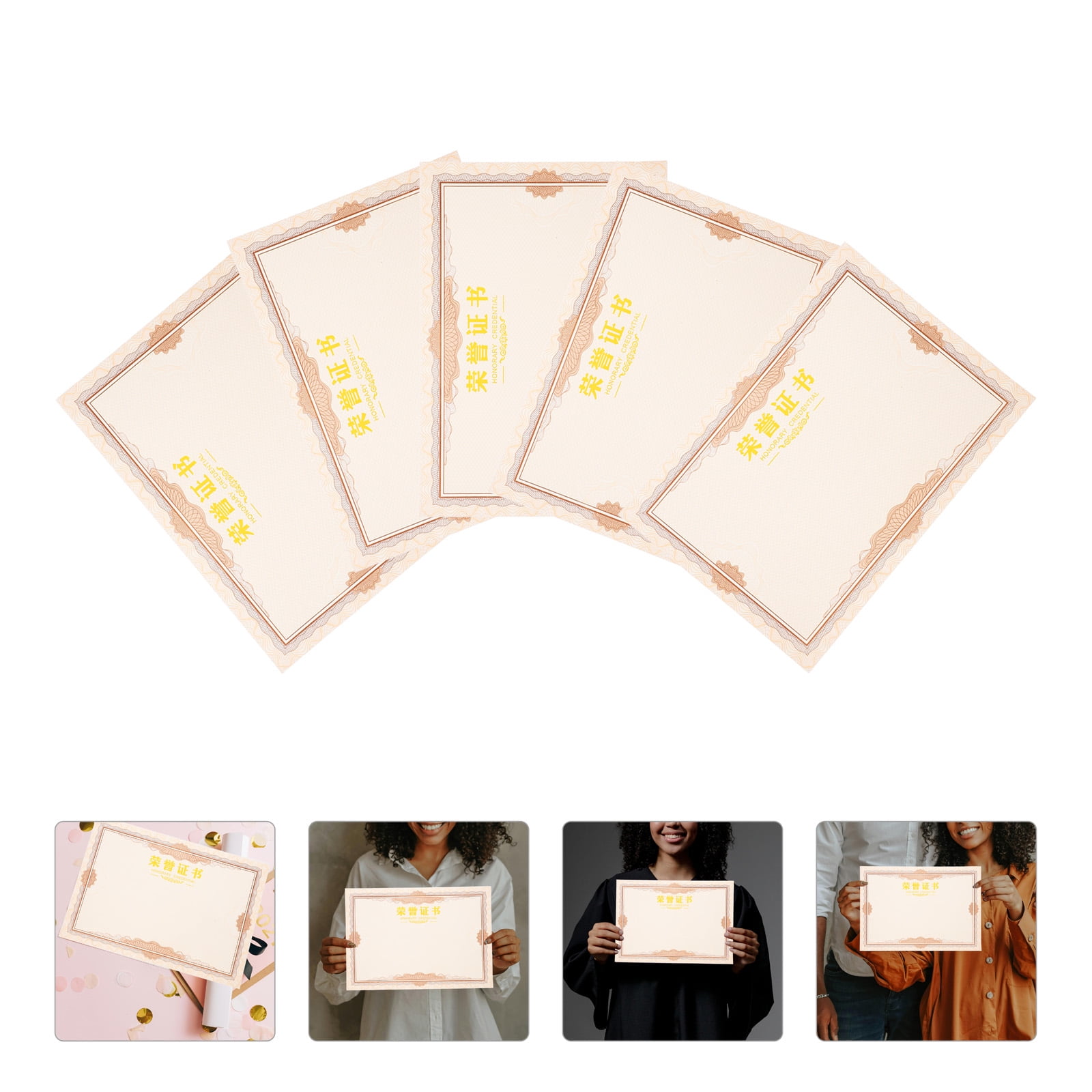 FRCOLOR 50 Pcs Parchment Award Certificate Paper Honor Student ...