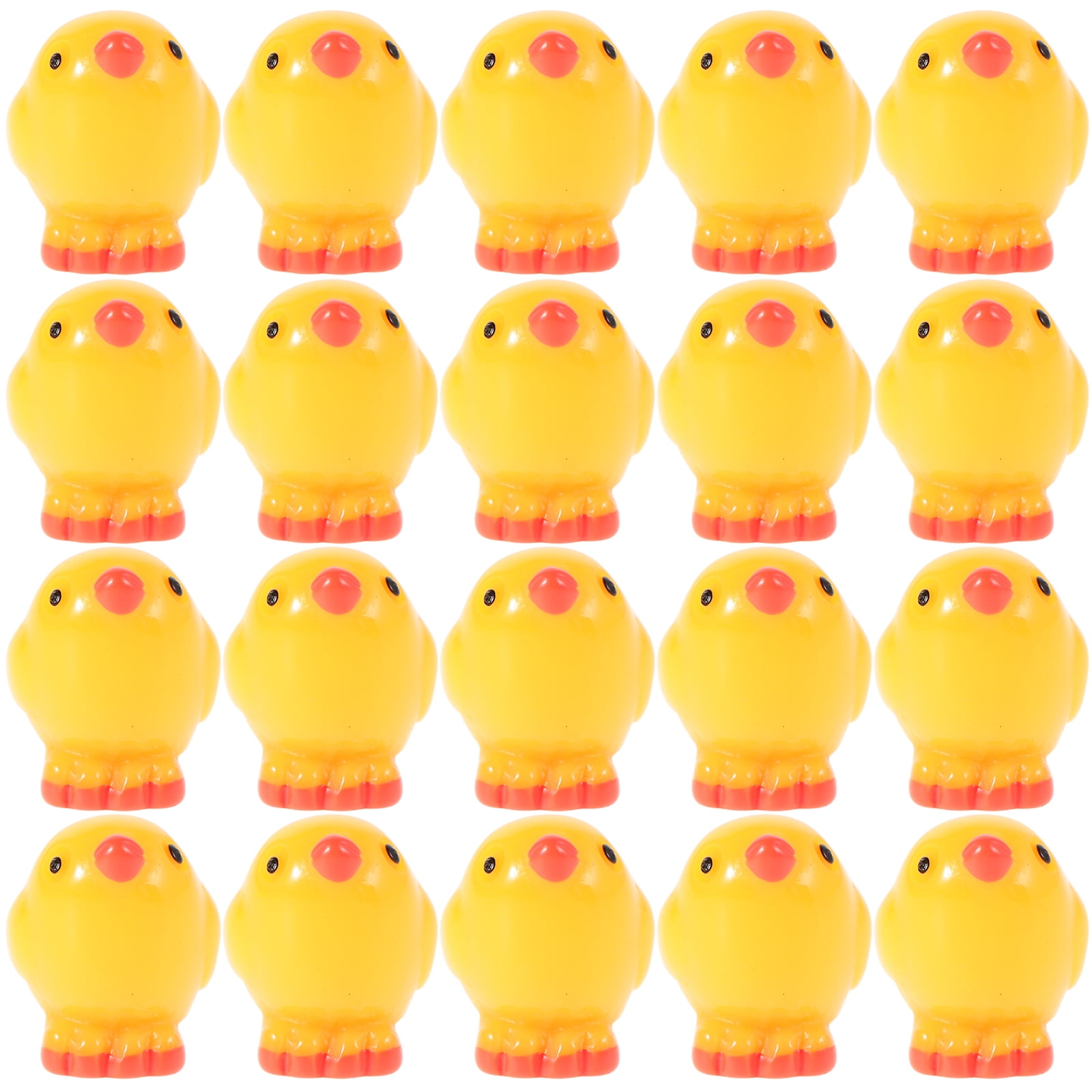 FRCOLOR 50 Pcs Tiny Figurines Mini Farm Animals Figures Chick Ornament ...