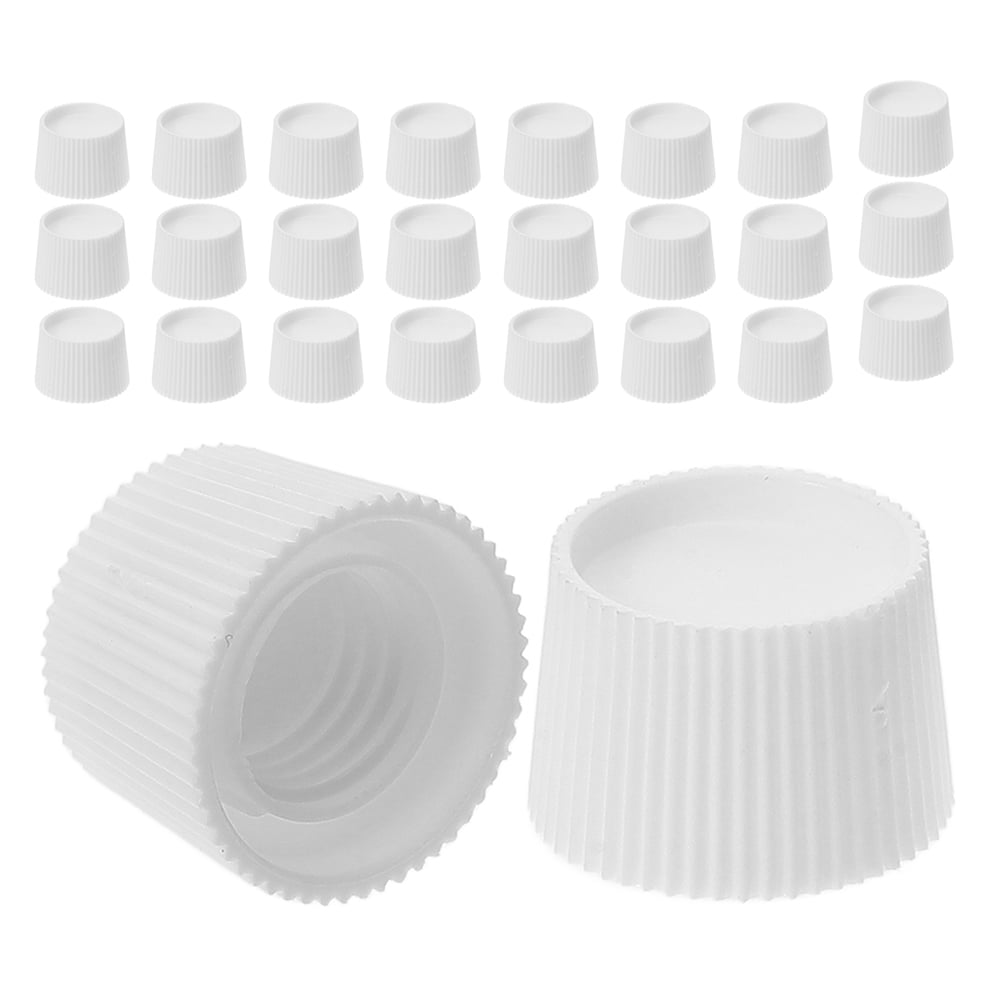 FRCOLOR 50 Pcs Toothpaste Cap Replacement Caps Lid Topper Travel White ...