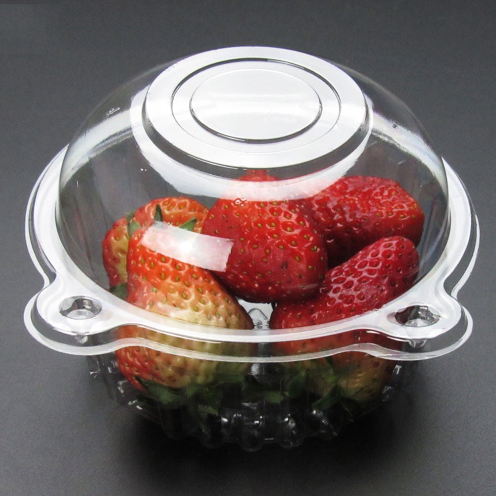 FRCOLOR 50 Pcs Transparent Plastic Cake Boxes with Domed Lid for Cakes ...