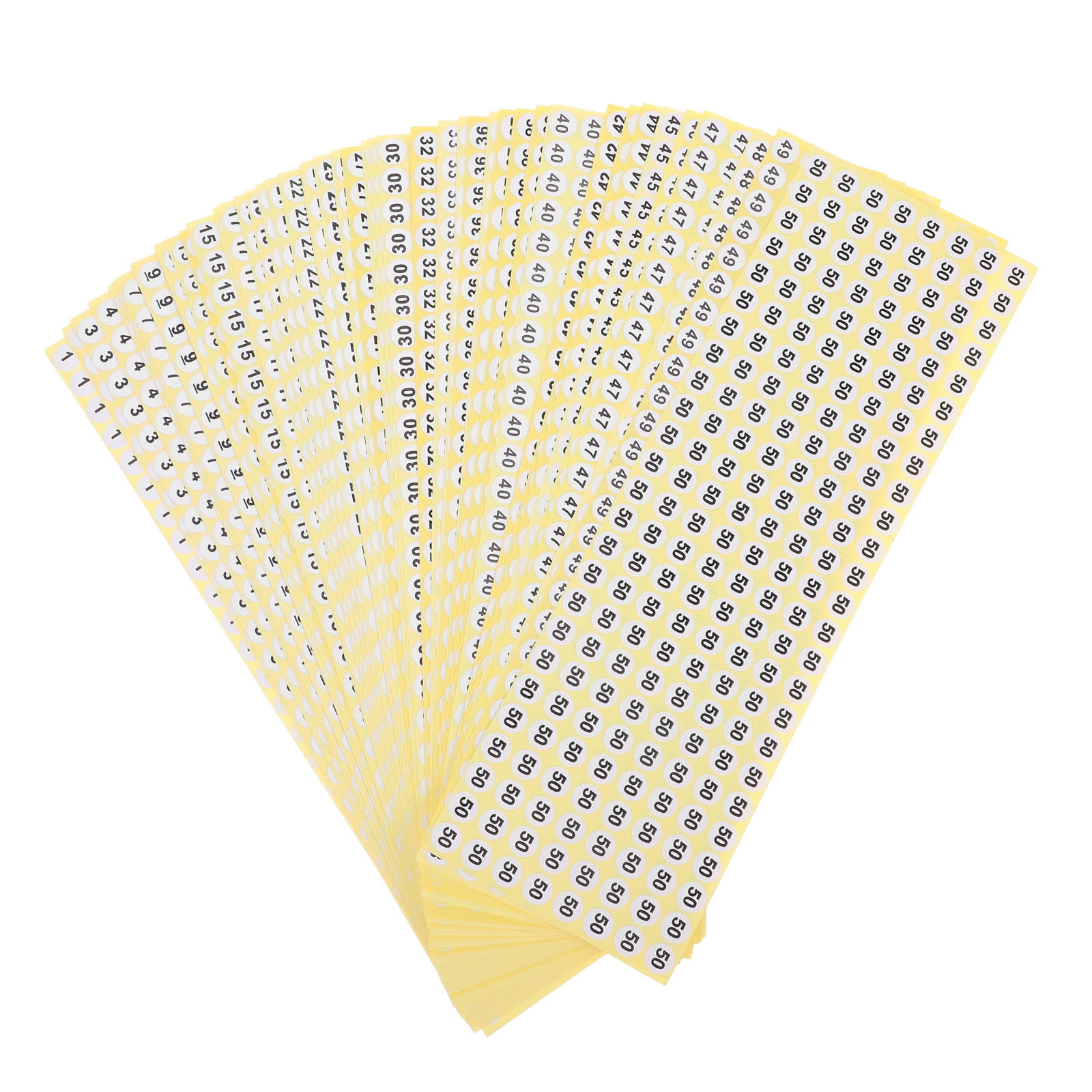 FRCOLOR 50 Sheets Classification Digital Label Number Sticker for ...