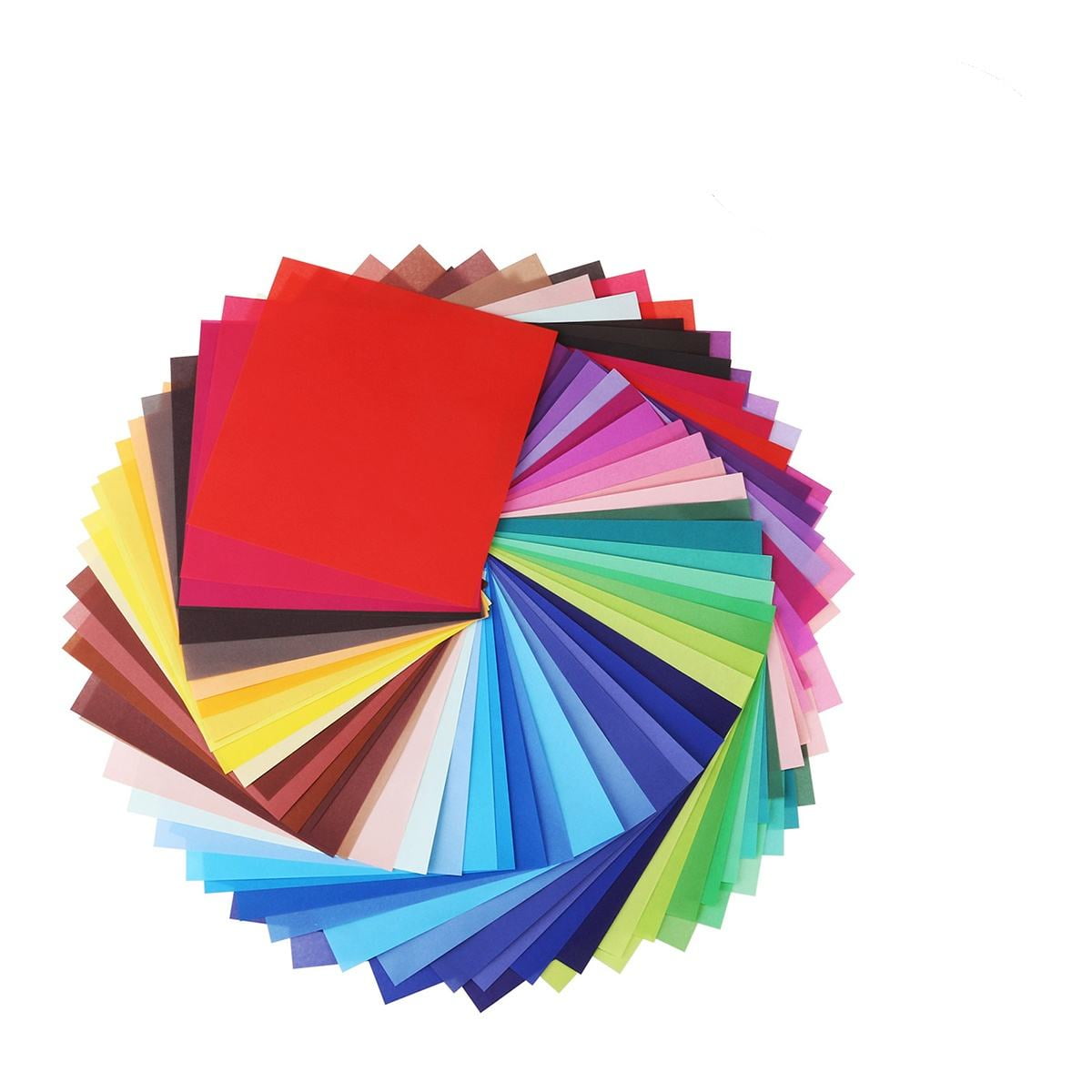 FRCOLOR 50 Sheets Colorful Single Sided Origami Paper Square 15cm x ...