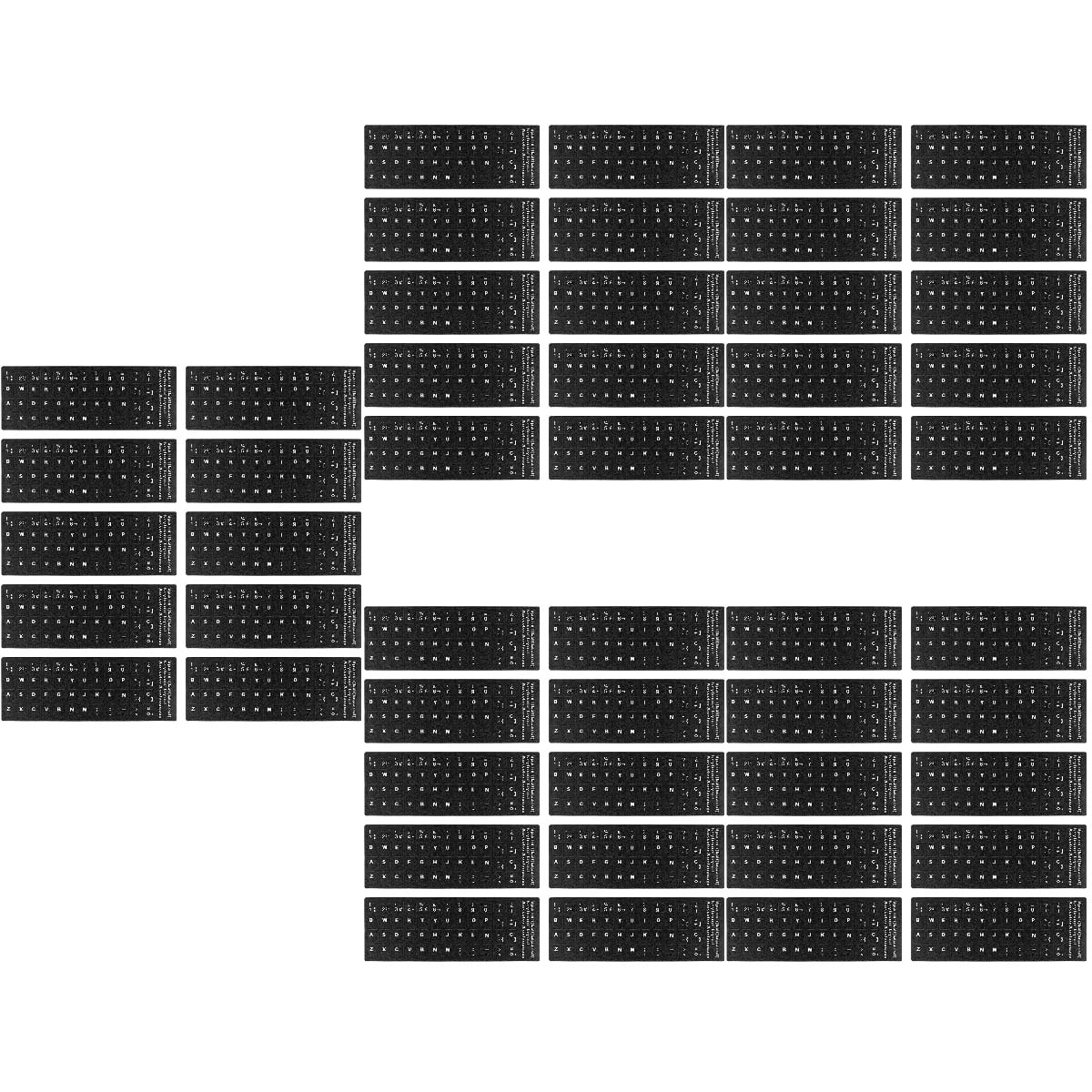 FRCOLOR 50 Sheets Computer Keyboard Stickers, Laptop Notebook Keyboard ...
