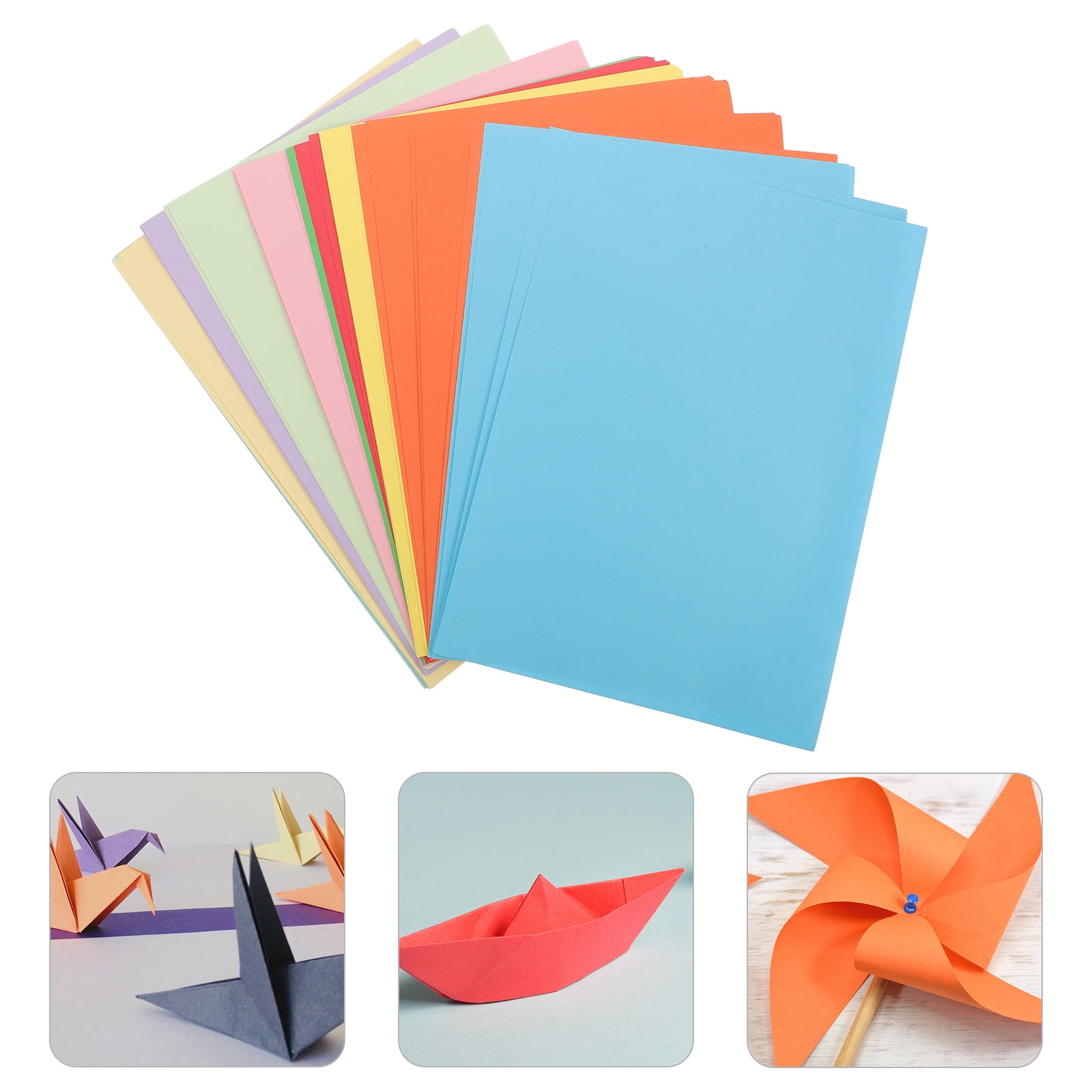 FRCOLOR 50 Sheets Confetti Scrapbook Kids Drawing Paper Coloured Child ...