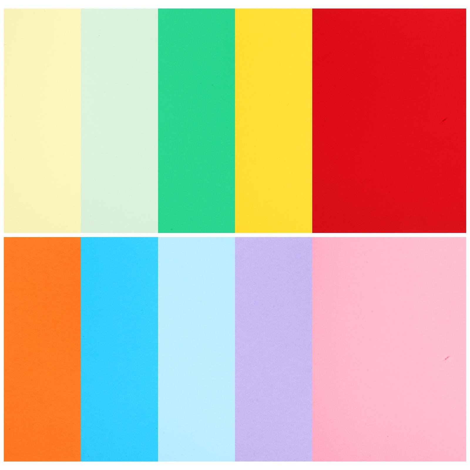 FRCOLOR 50 Sheets Heavy Colored Paper Cardstock Front Back Different ...