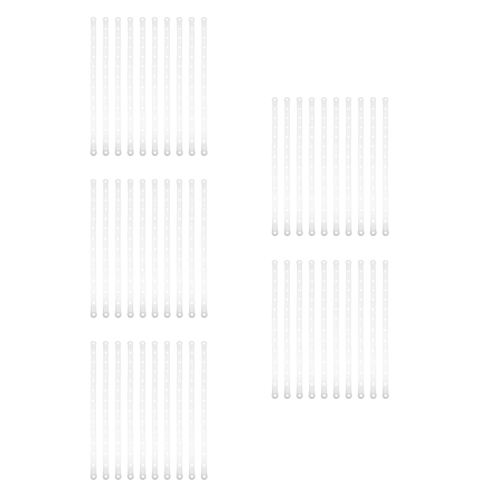 FRCOLOR WORGEOUS 50 pcs White Plastic Hanger Connector Strips for ...