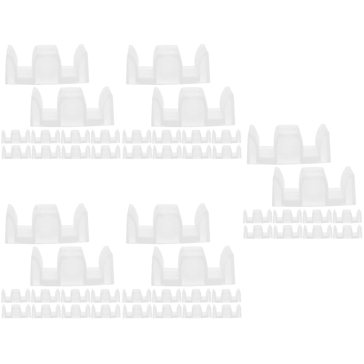 FRCOLOR 50 pcs Sliding Shower Door Bottom Guide Plastic Bumpers ...