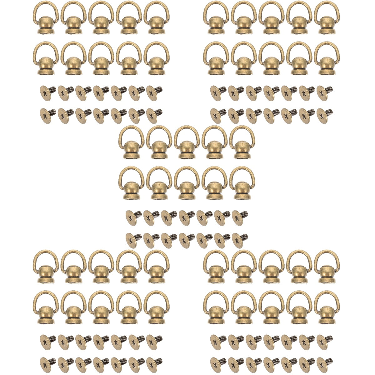 FRCOLOR 50 pcs Swivel Snap Hooks Lobster Claw Clasp Quick Release Clasp ...