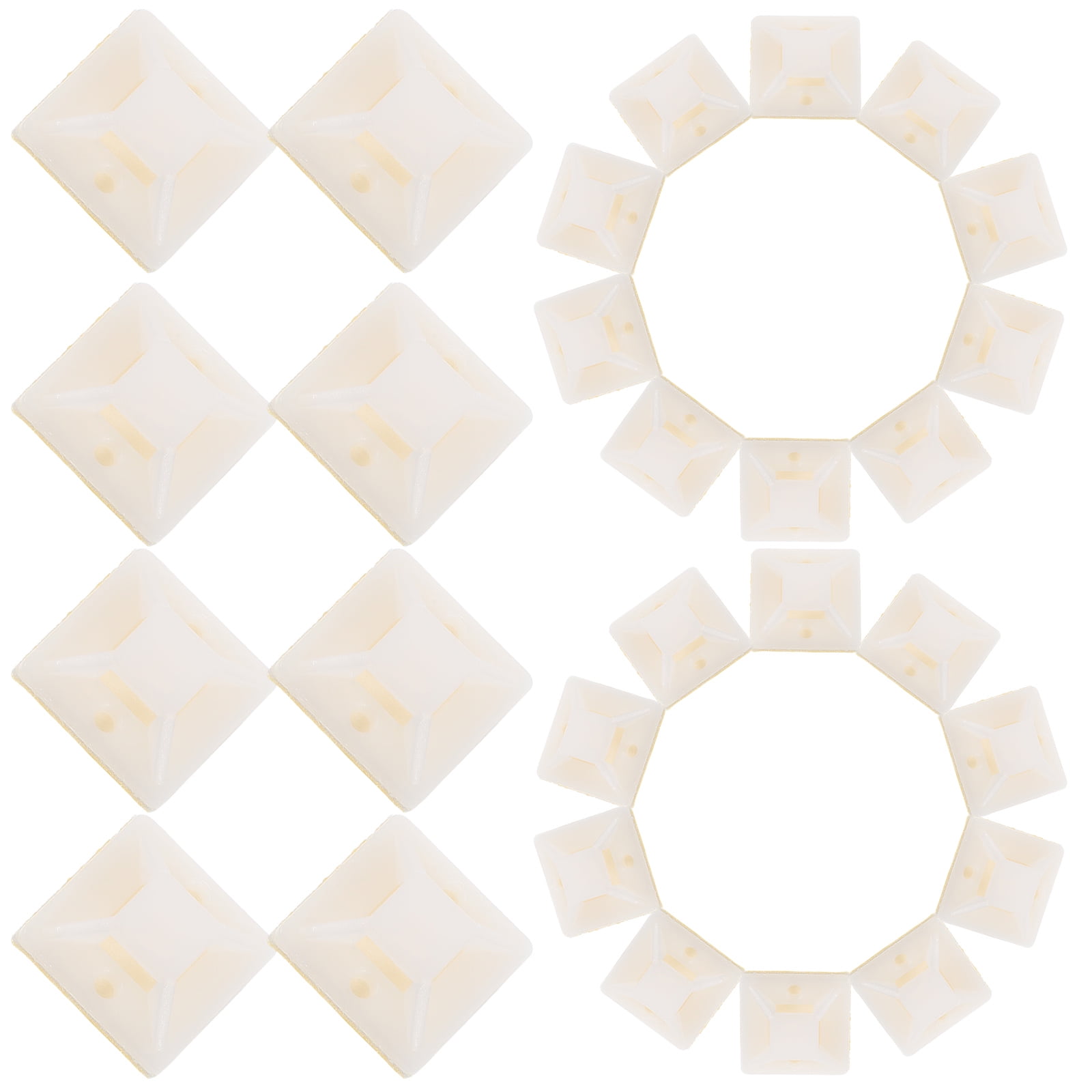 FRCOLOR 500 Pcs Cable Tie Mounts Adhesive-backed Heavy Wire Office ...