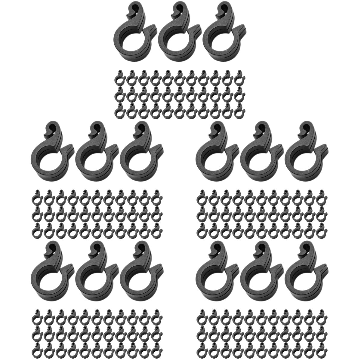 FRCOLOR 500 pcs Irrigation Tube Clamps Plastic Hose Clamps Fixing ...