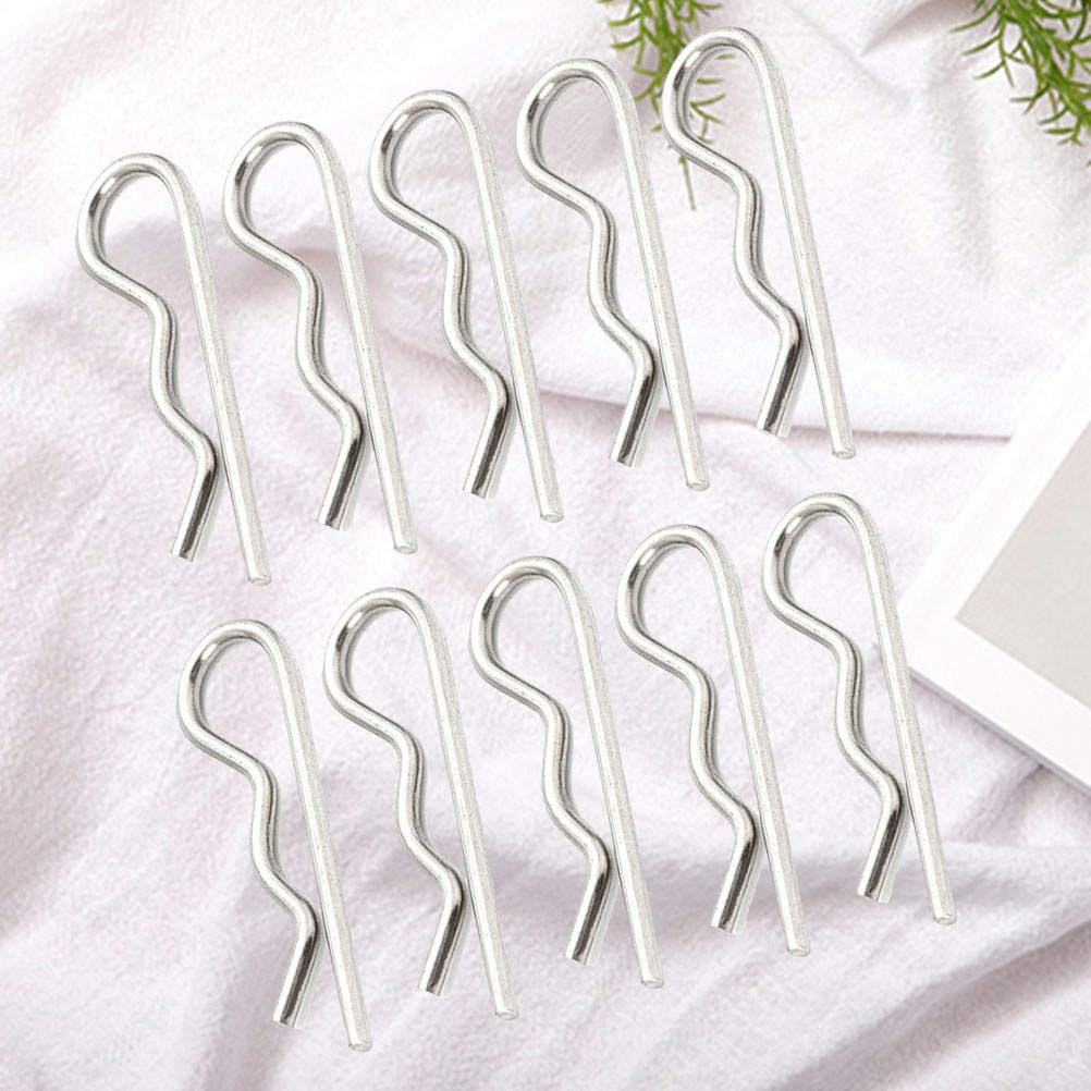 FRCOLOR 500pcs R Shape Cotter Pin Fastening Pin Carbon Steel Pin ...