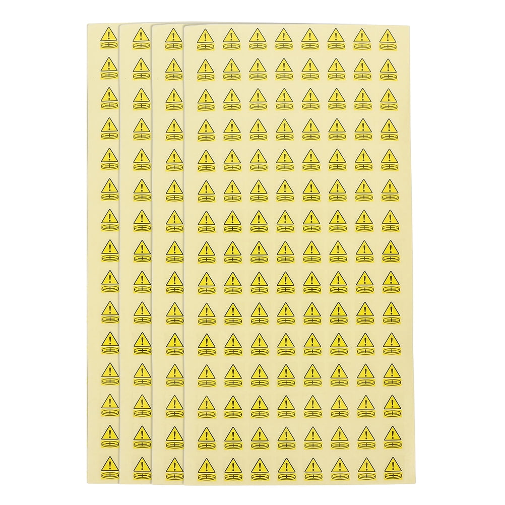 FRCOLOR 500 Pcs Battery Tag Stickers Advertising Screws Warning Label ...