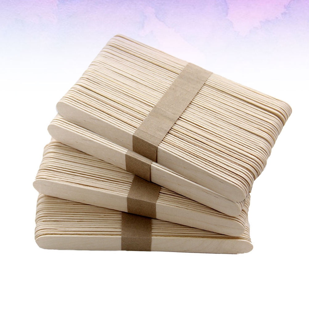 TAILTOSS Wood Sticks For Craft Beige 50Pcs 15x0.7x0.1in - Walmart.com