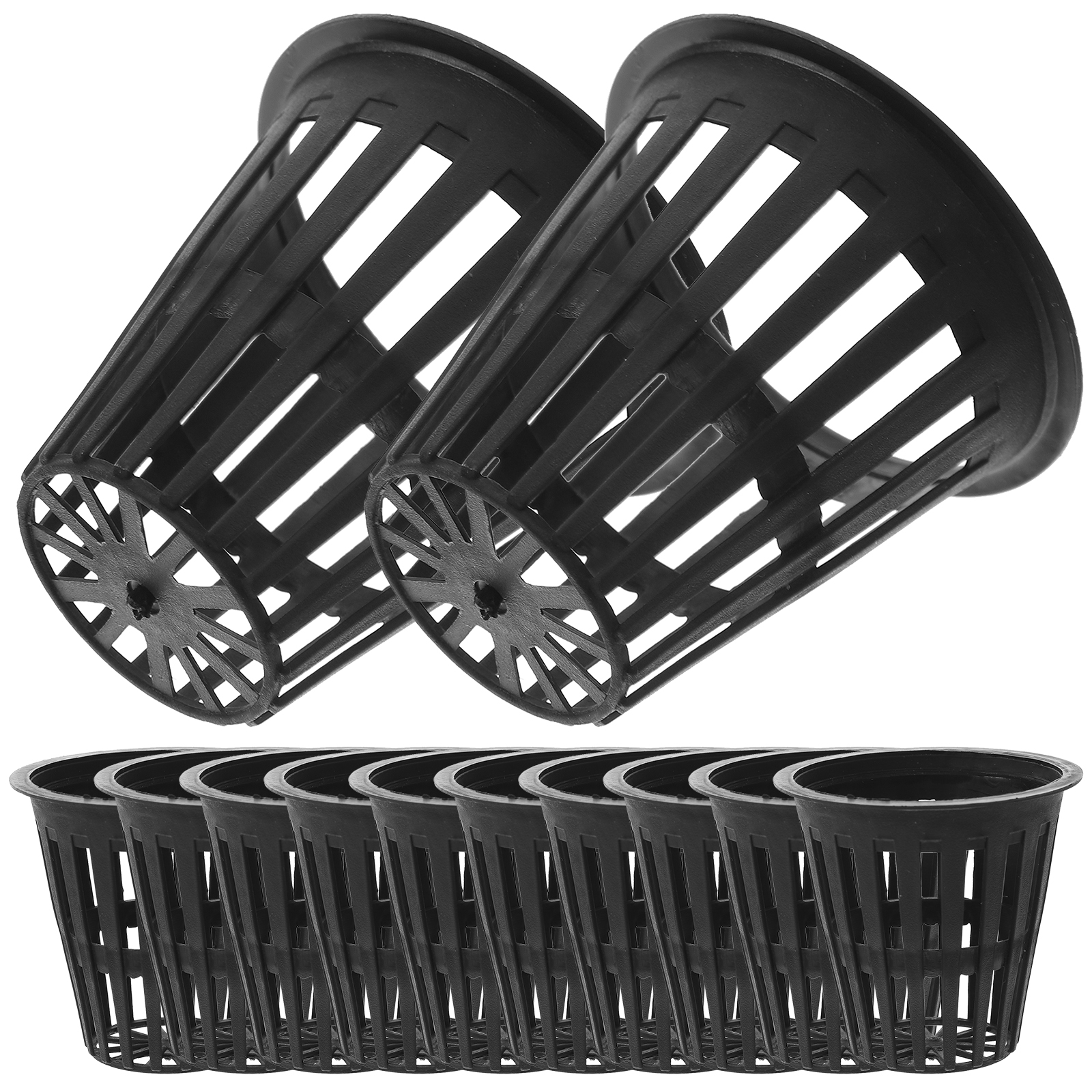 FRCOLOR 50Pcs Hydroponic Baskets Net Pots Garden Nursery Baskets Small ...