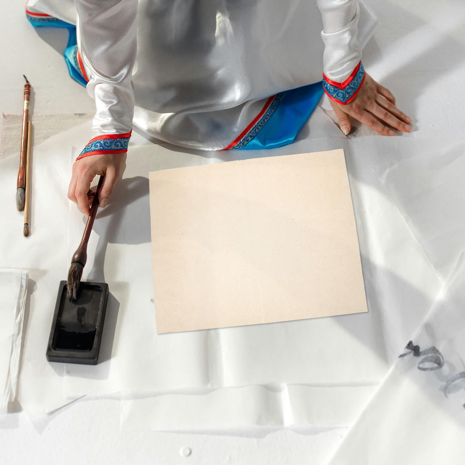 FRCOLOR 50pcs Chinese Japanese Calligraphy Xuan Paper Ink Drawing Rice ...