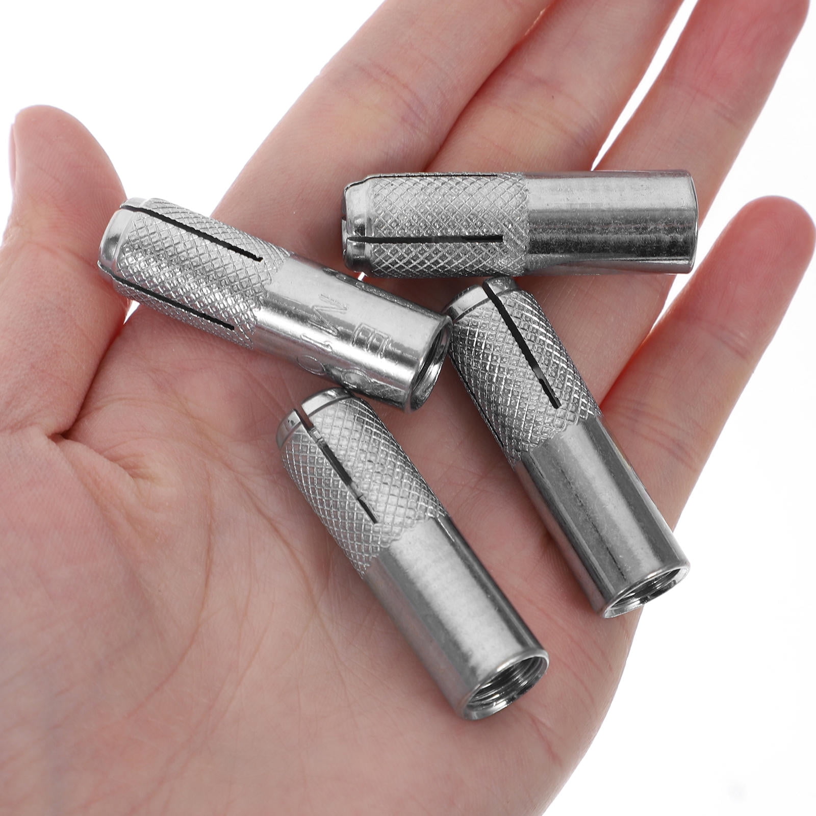 FRCOLOR 50pcs Concrete Knurled Anchors Solid Concrete Carbon Steel Drop ...