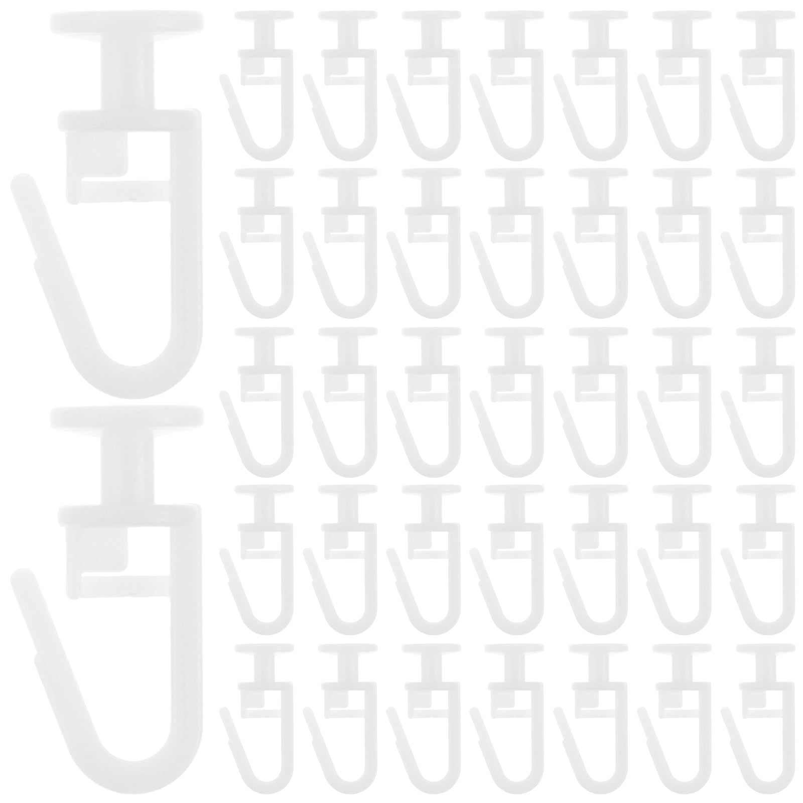 FRCOLOR 50pcs Curtain Track Gliders Sliding Curtain Track Hooks Ceiling ...