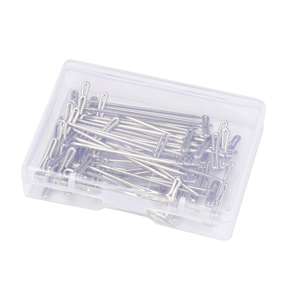 WRISTBIQUE 50Pcs Wig T Pins Stainless Steel Multi .5In for Hair Styling ...