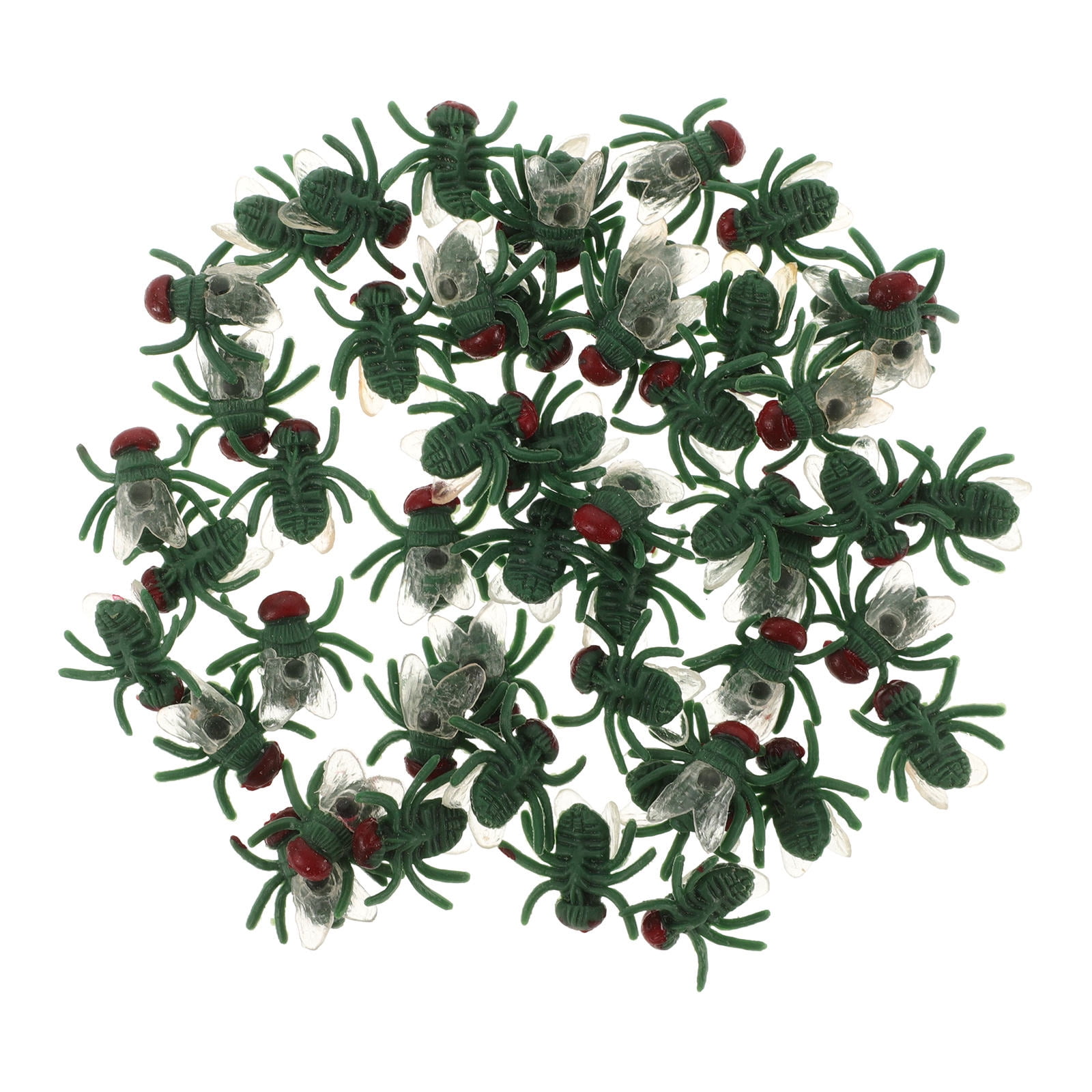 FRCOLOR 50pcs Miniature Fake Flies Model Realistic Fake Blowfly Tricky ...