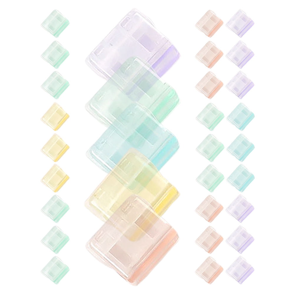 50pcs Colorful Plastic Paper Clips Multi Purpose Binder Clips for Food ...