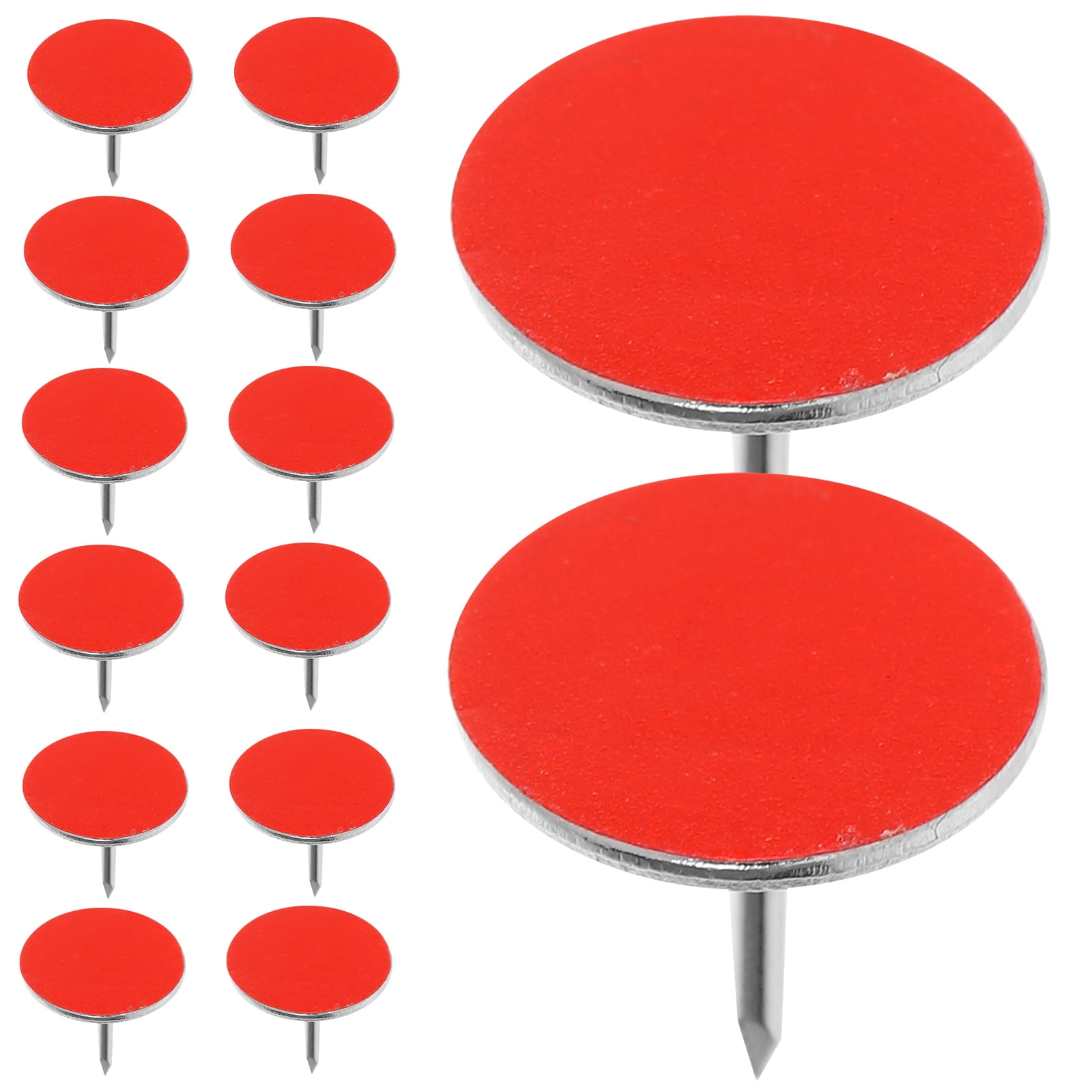 FRCOLOR 50pcs Reflective Trail Marking Tacks for Hiking Camping Metal ...