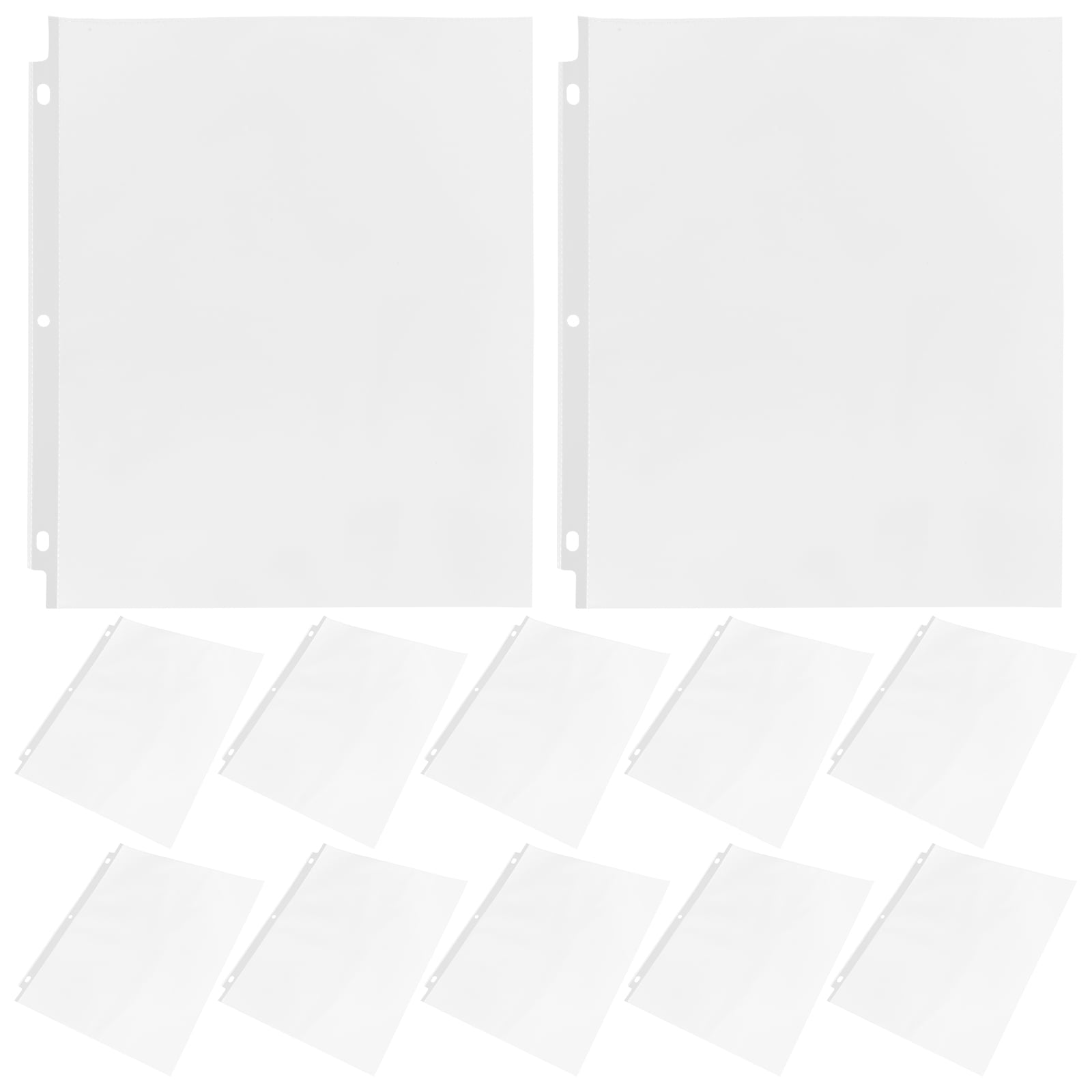 FRCOLOR 50pcs Sheets Plastic Sleeves Heavy Duty Sheet Protectors Heavy ...