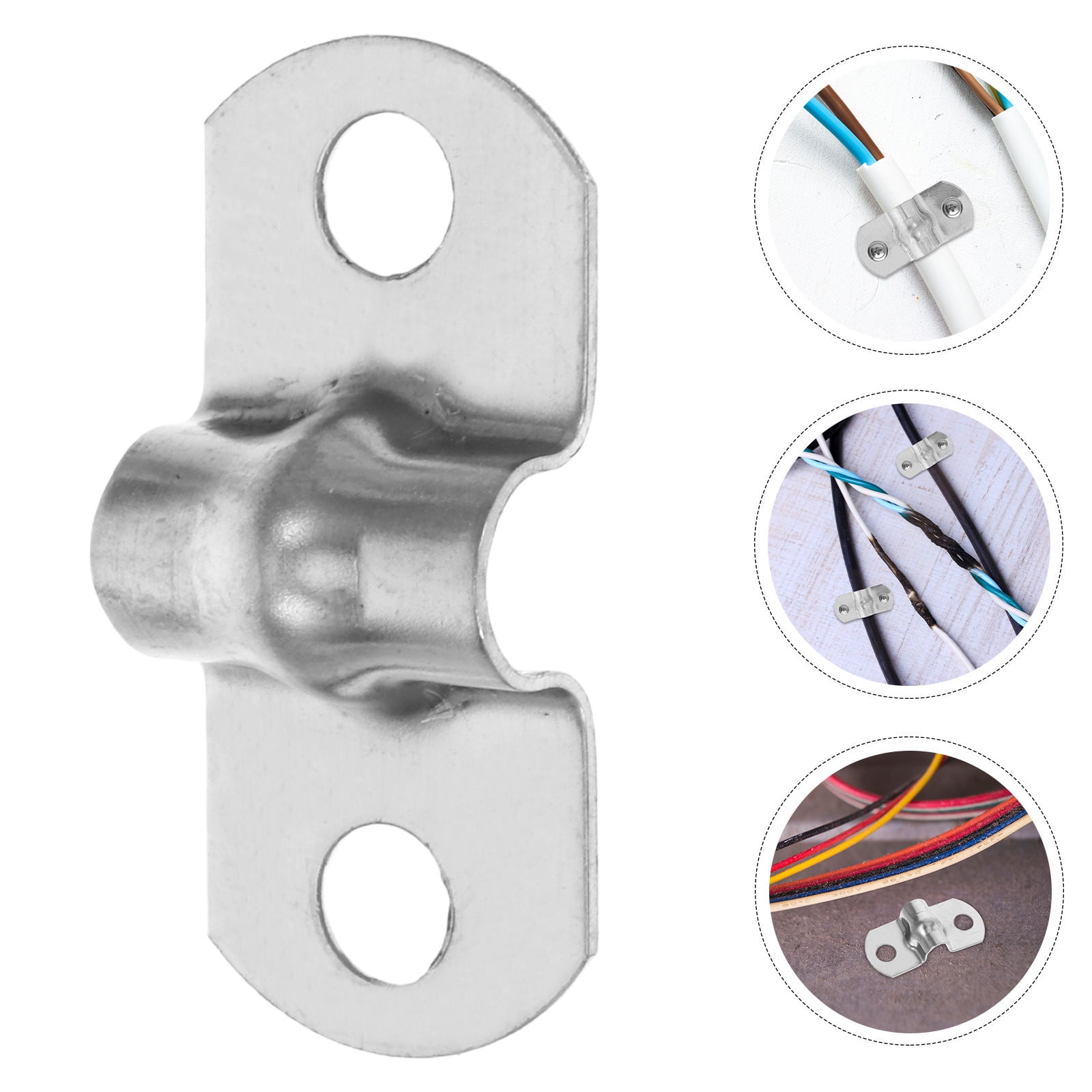 FRCOLOR 50pcs Stainless-steel U Bracket Pipe Clamps U Shaped Brackets ...