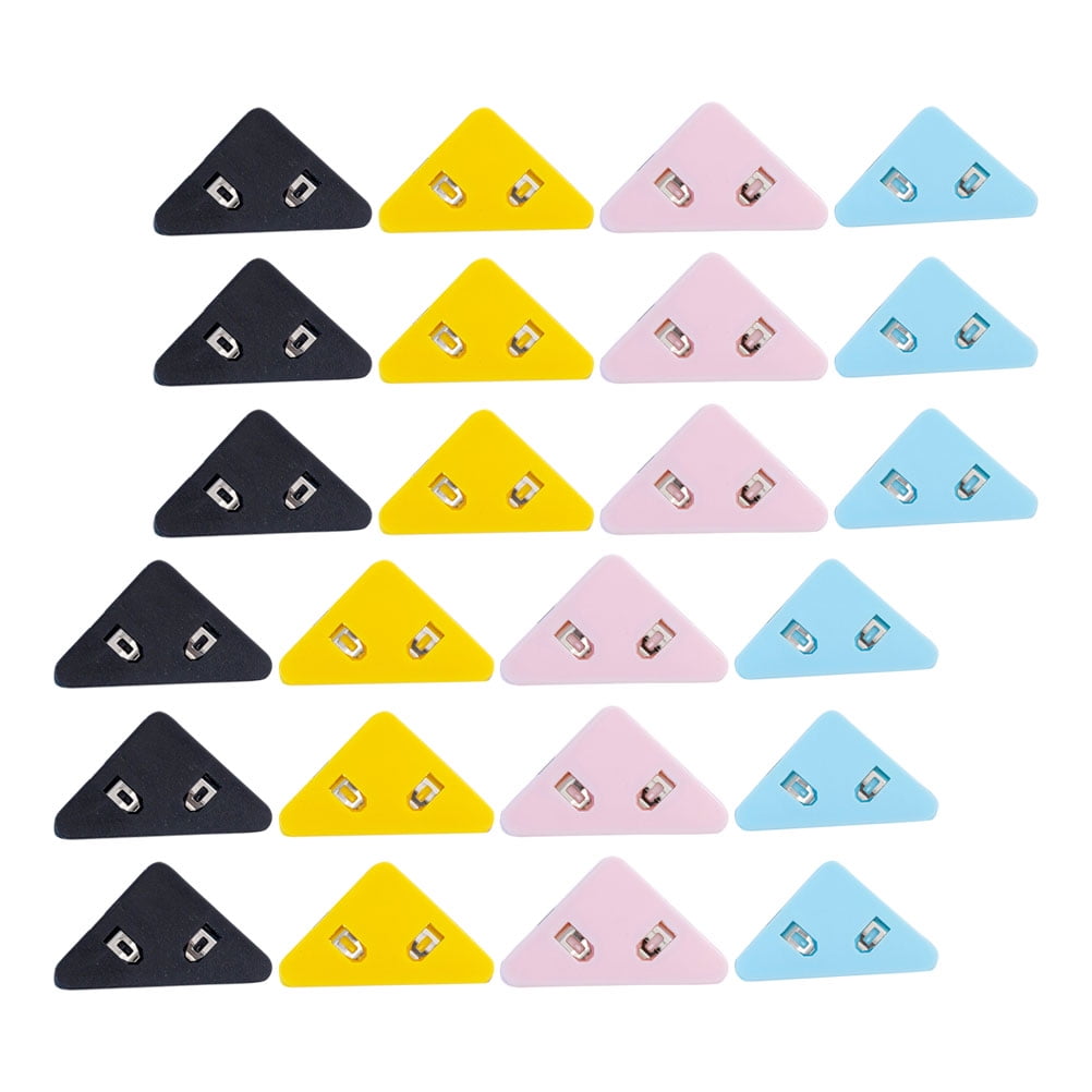 FRCOLOR 50pcs Triangle Book Page Marker Corner Clip Triangular Paper ...